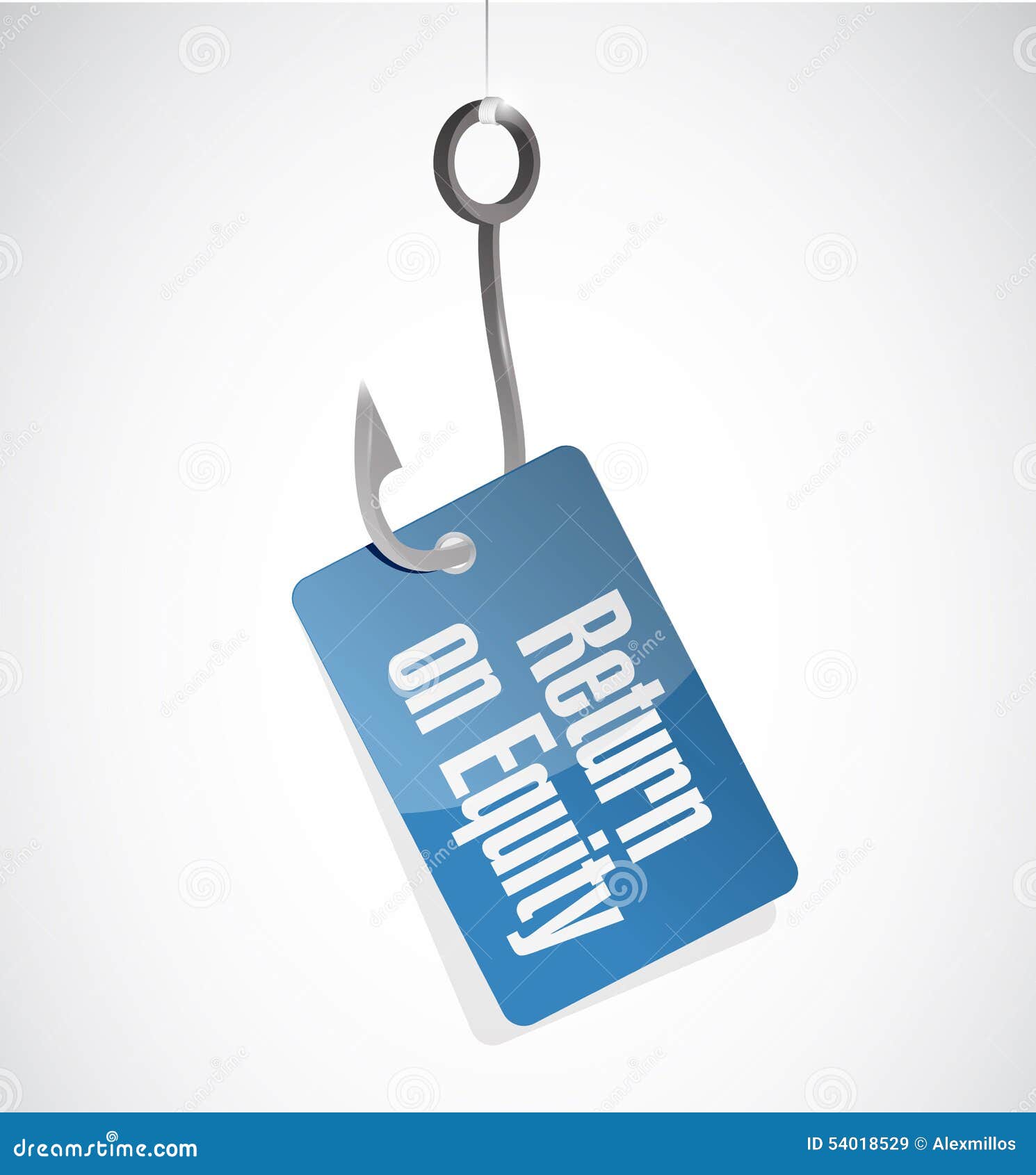 Return on Equity Hook Tag Sign Concept Stock Illustration ...
