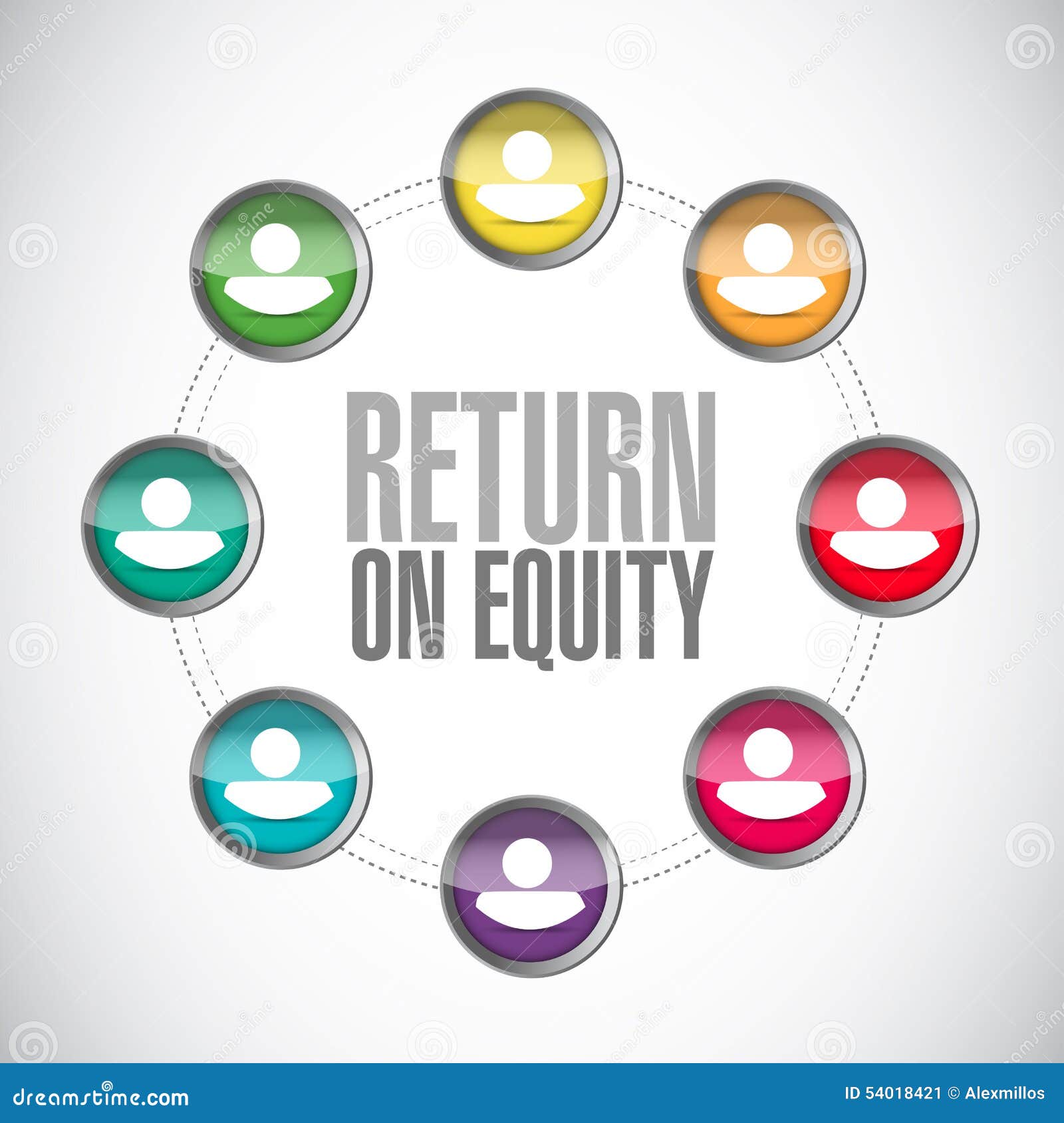 Return on Equity Network Sign Concept Stock Illustration - Illustration ...