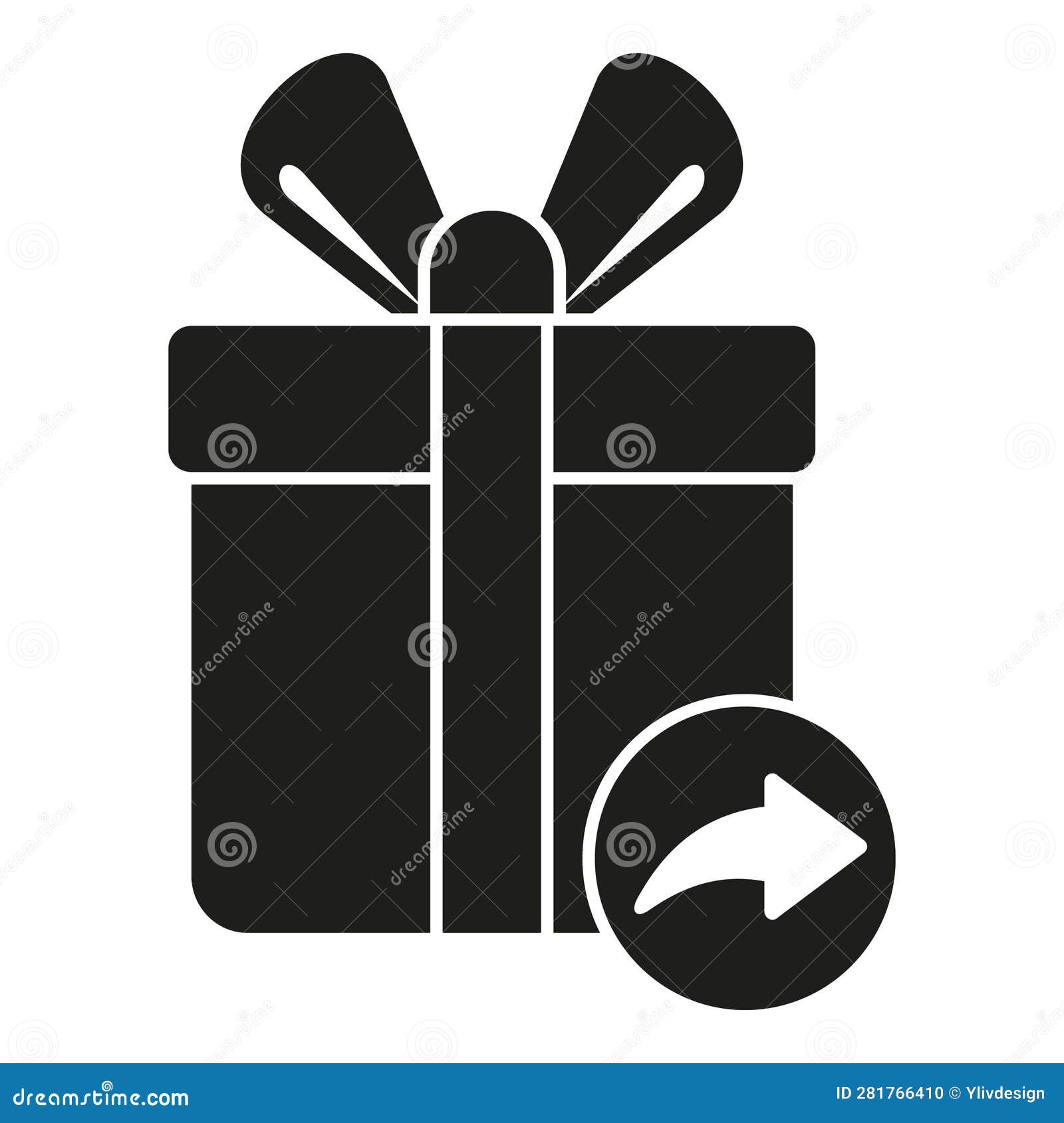 Return Gift Box Icon Simple Vector. Product Delivery Stock Illustration ...