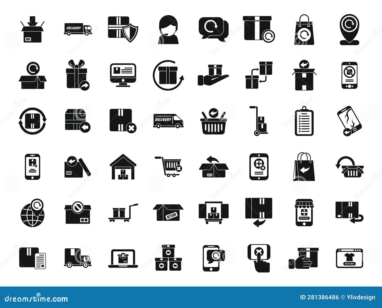 Return of Goods Icons Set Simple Vector. Agreement Certificate Stock ... Return of Goods Icons Set Simple Vector. Agreement Certificate Stock ...