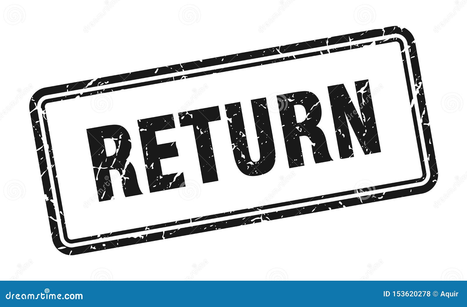 Return stamp stock vector. Illustration of seal, sign - 153620278