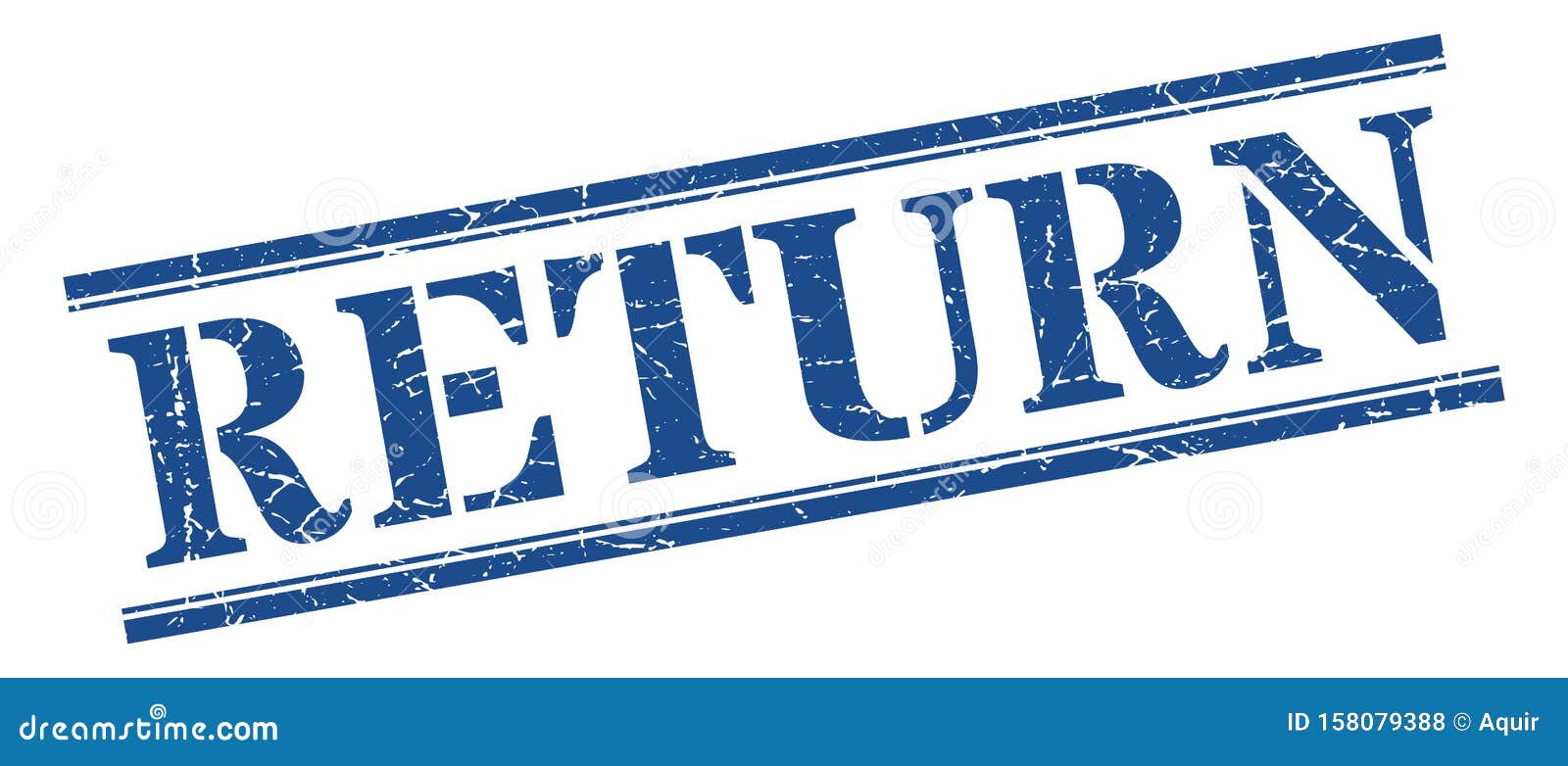 Return stamp stock vector. Illustration of banner, square - 158079388