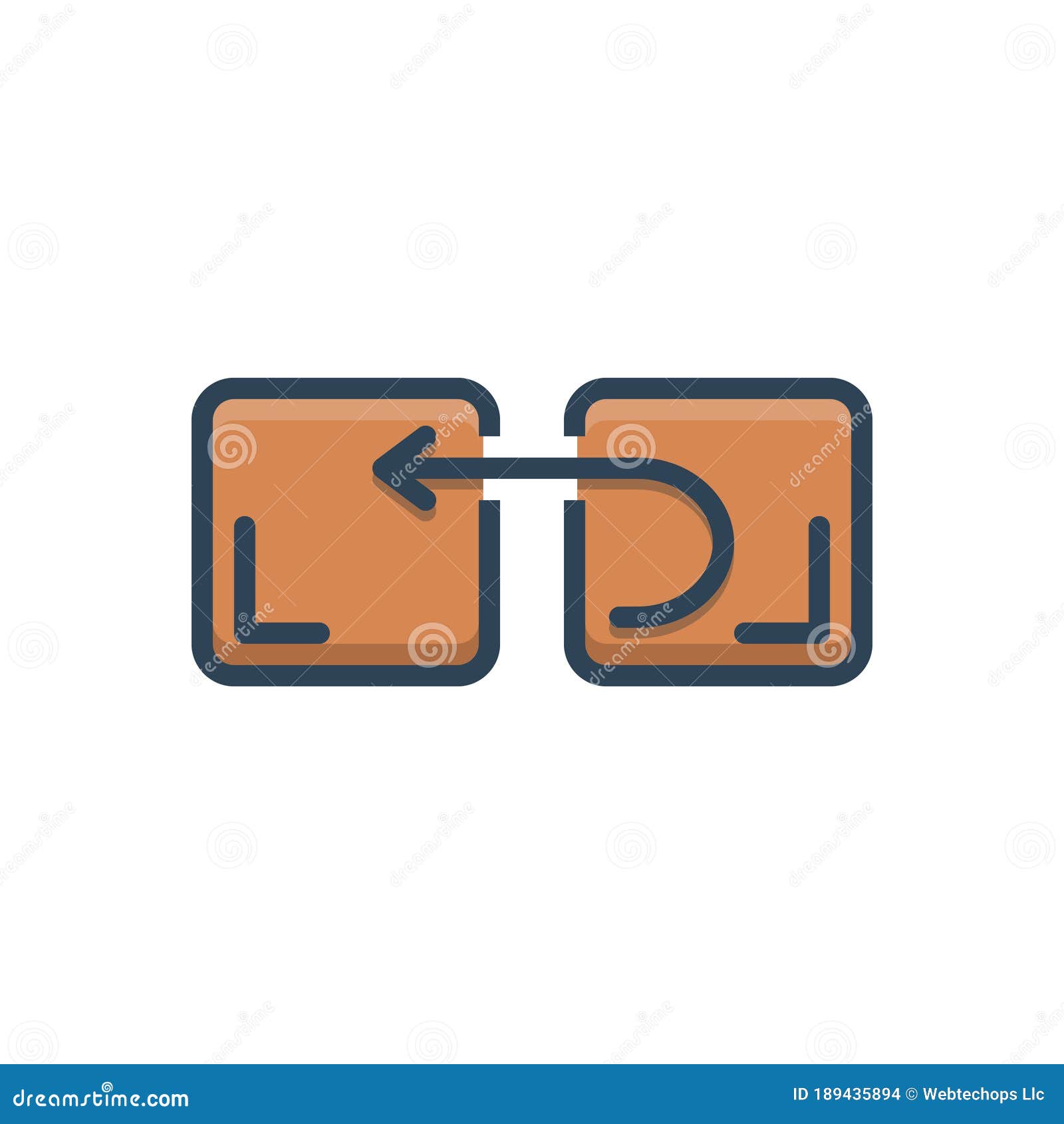Color Illustration Icon for Return, Order and Product Stock Vector ...