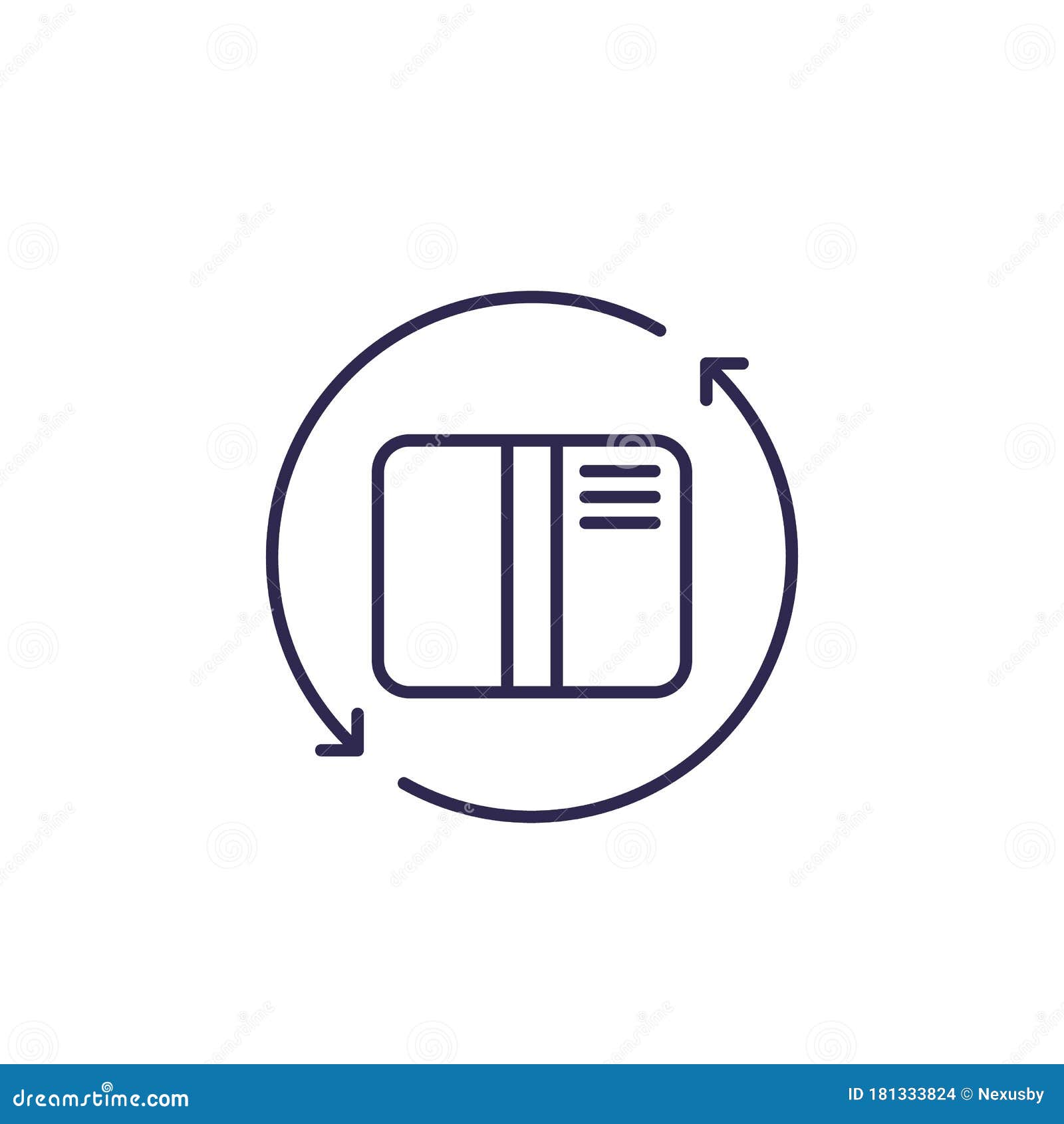 Return Icon Vector Isolated On White Background, Logo Concept Of ...