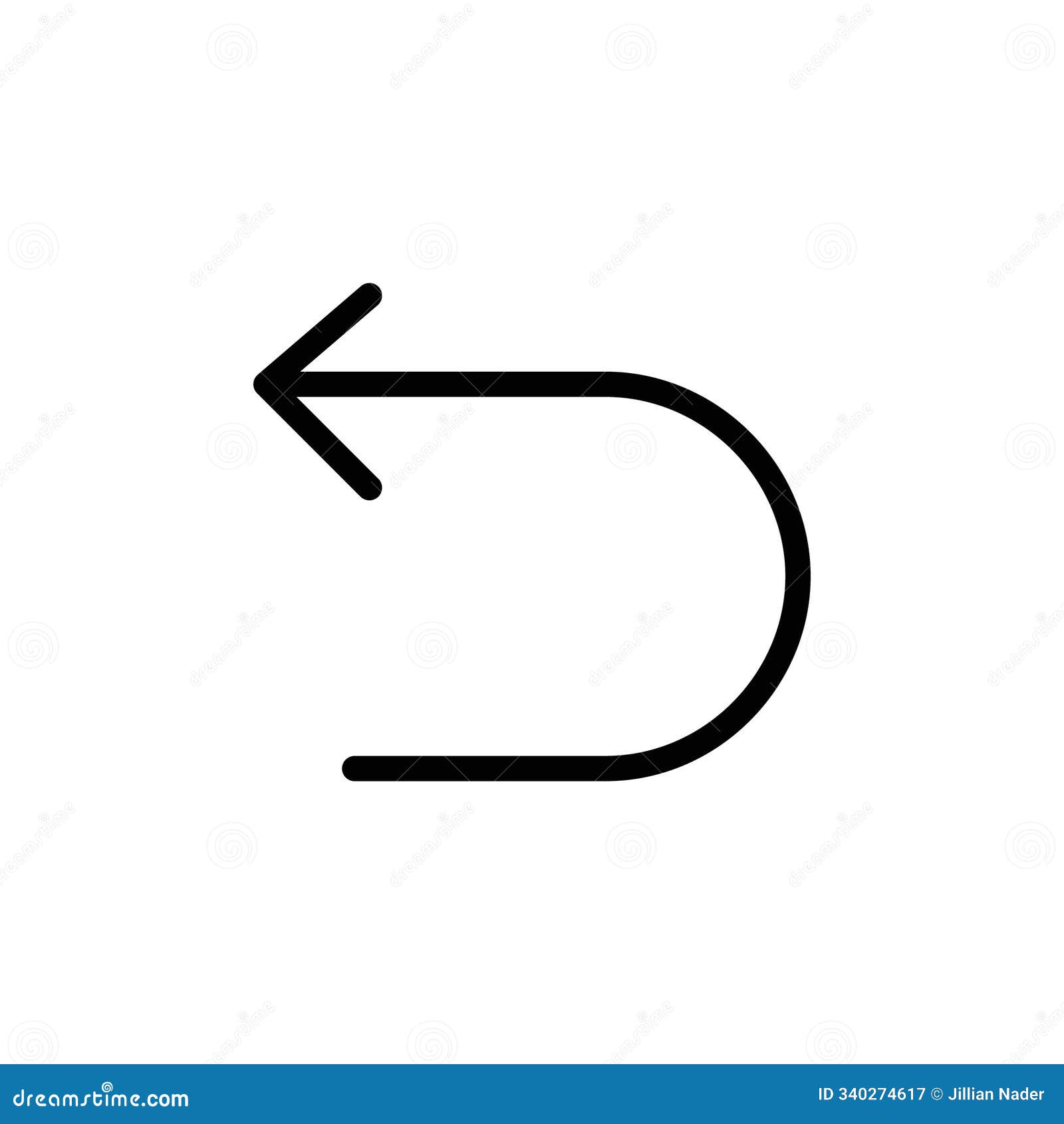 Return Icon Vector Isolated On White Background, Logo Concept Of ...