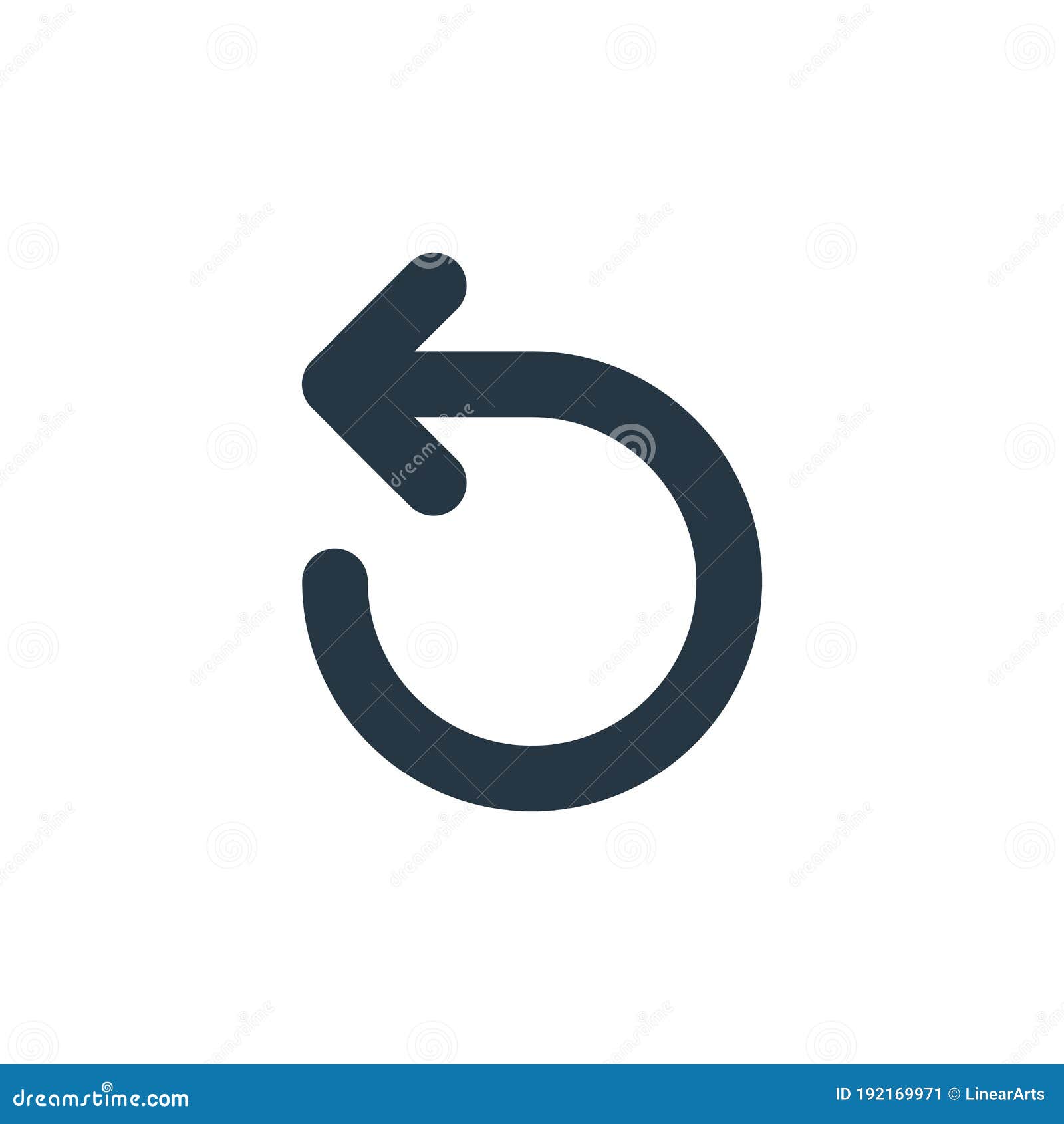 Return Icon Vector from Arrows Concept. Thin Line Illustration of ...