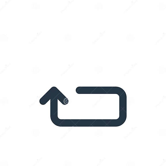Return Icon Vector from Arrows Concept. Thin Line Illustration of ...