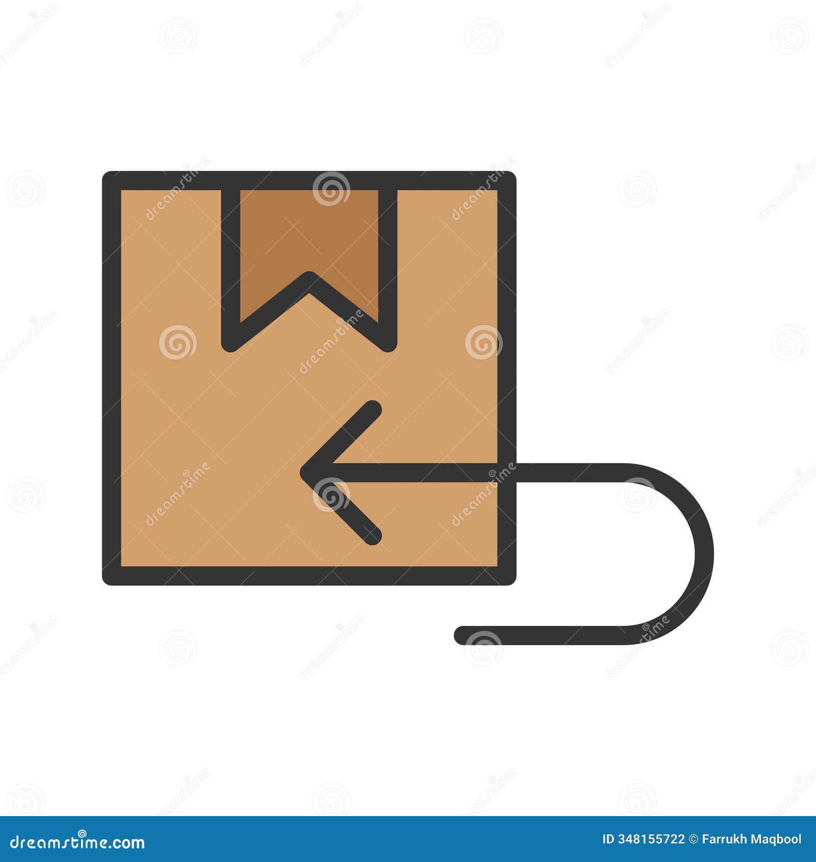 Return Icon Vector Isolated On White Background, Logo Concept Of ...