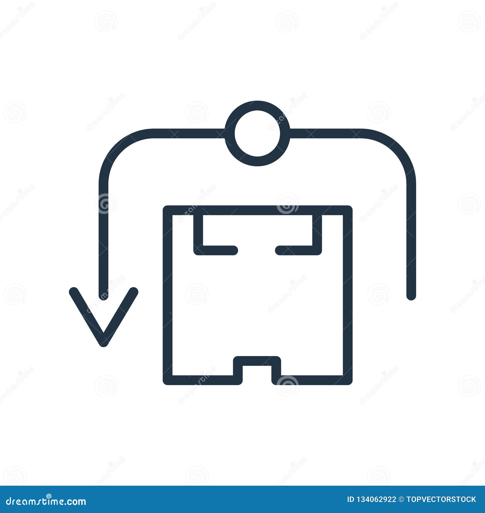 Return Icon Vector Isolated On White Background, Return Sign Stock ...