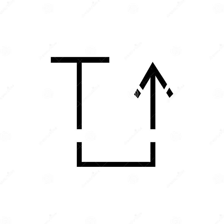 Return Icon Vector Sign and Symbol Isolated on White Background, Return ...