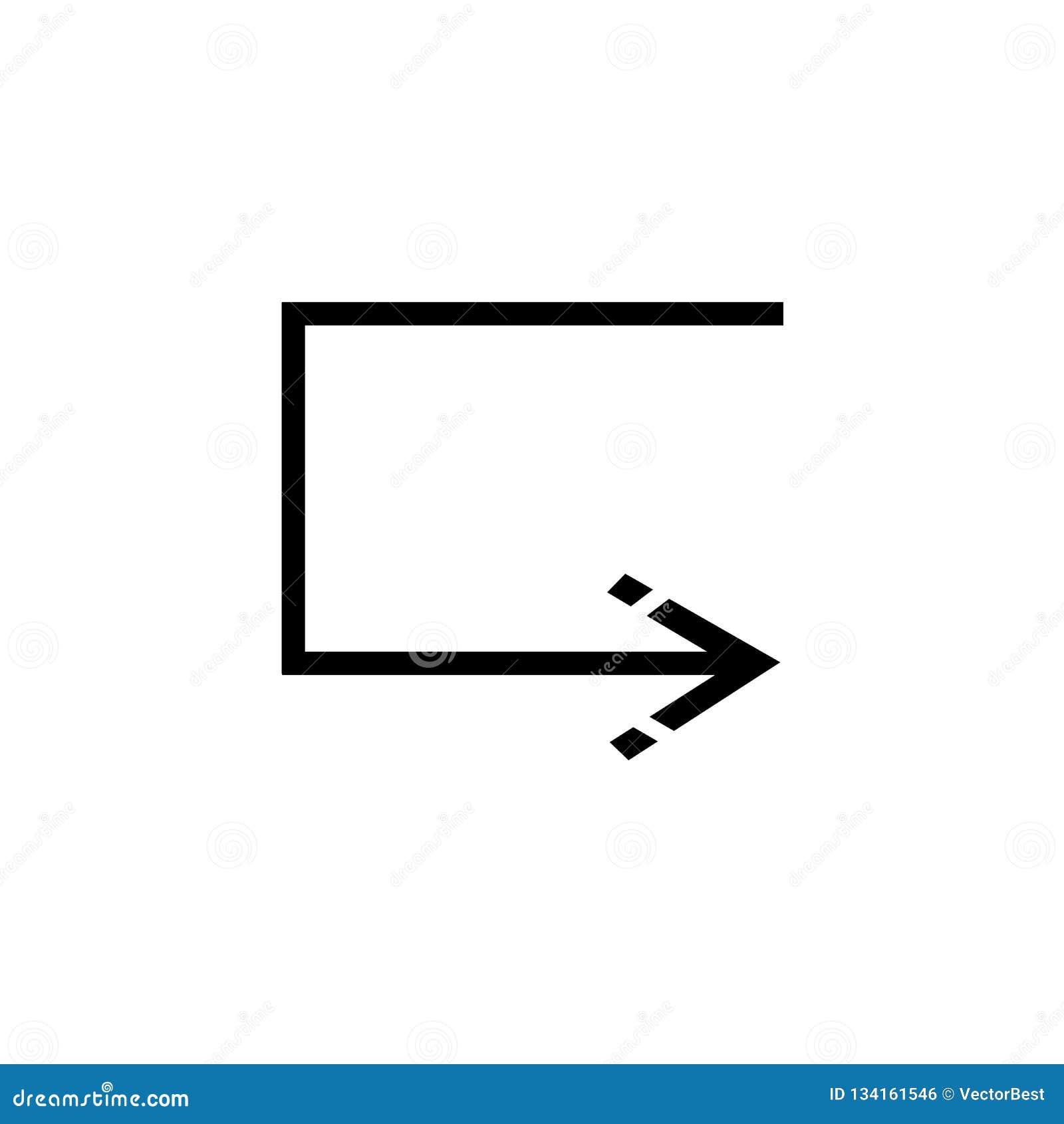 Return Icon Vector Sign and Symbol Isolated on White Background, Return ...