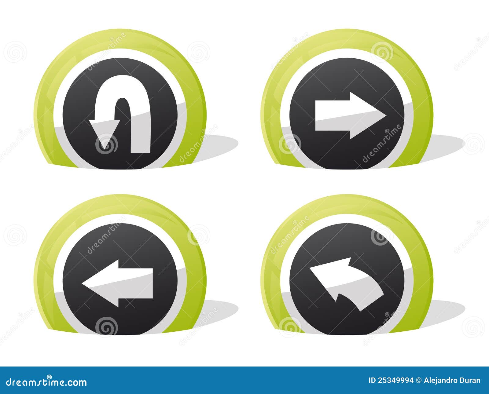 Return icons stock vector. Illustration of button, digital - 25349994