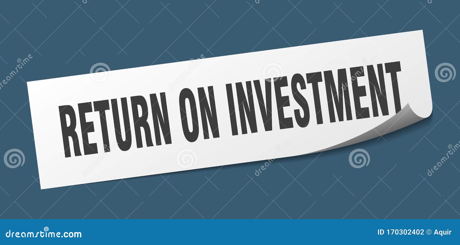 Return on Investment Sticker. Return on Investment Square Sign Stock ...
