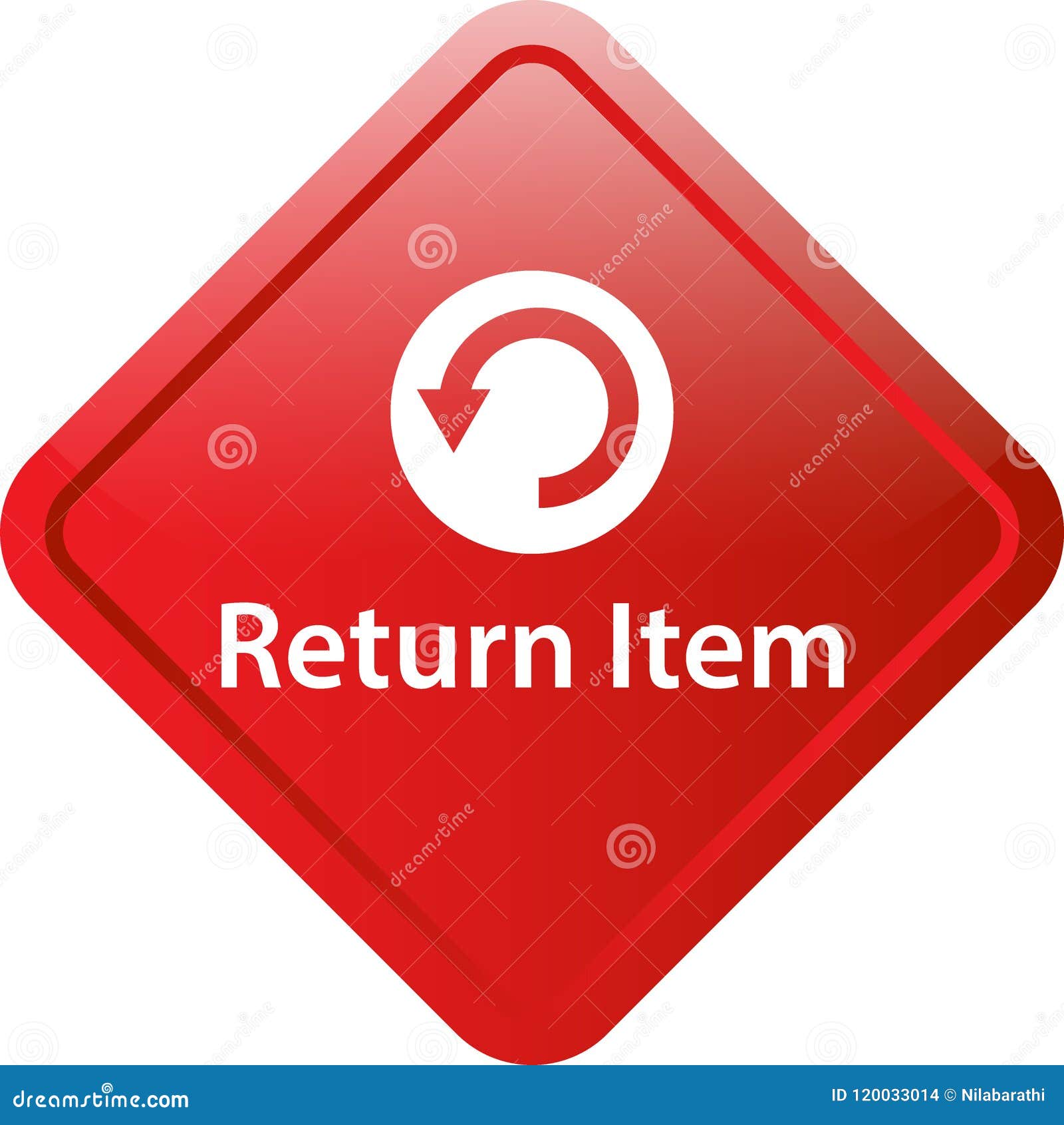 Return item icon button stock illustration. Illustration of business ...