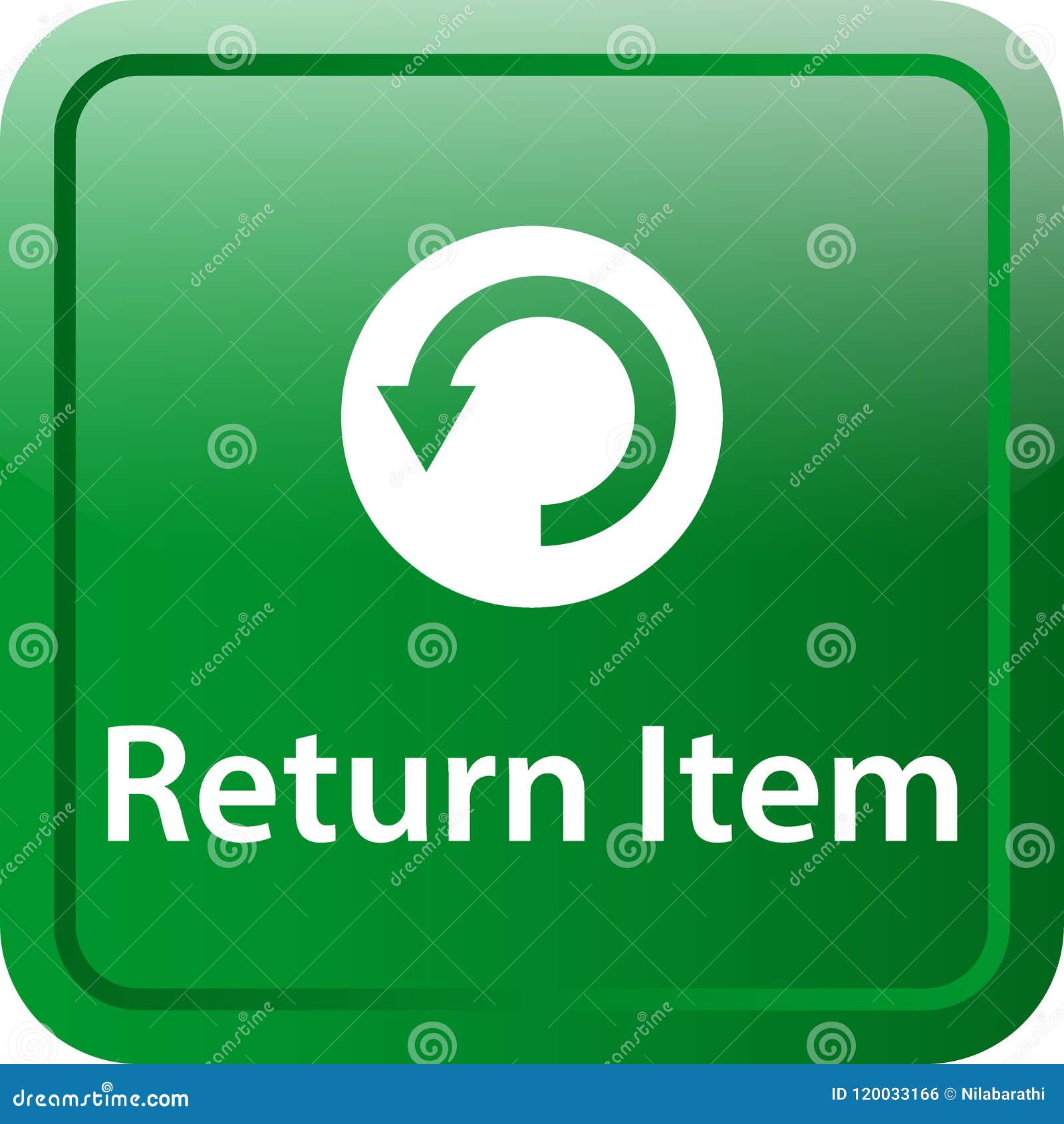 Return item icon button stock illustration. Illustration of choice ...