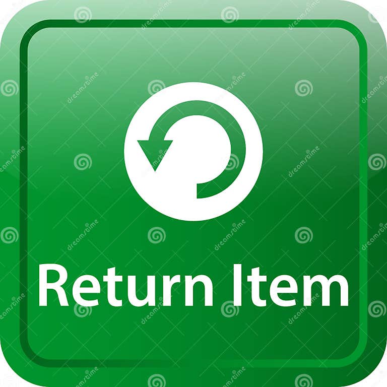 Return item icon button stock illustration. Illustration of choice ...