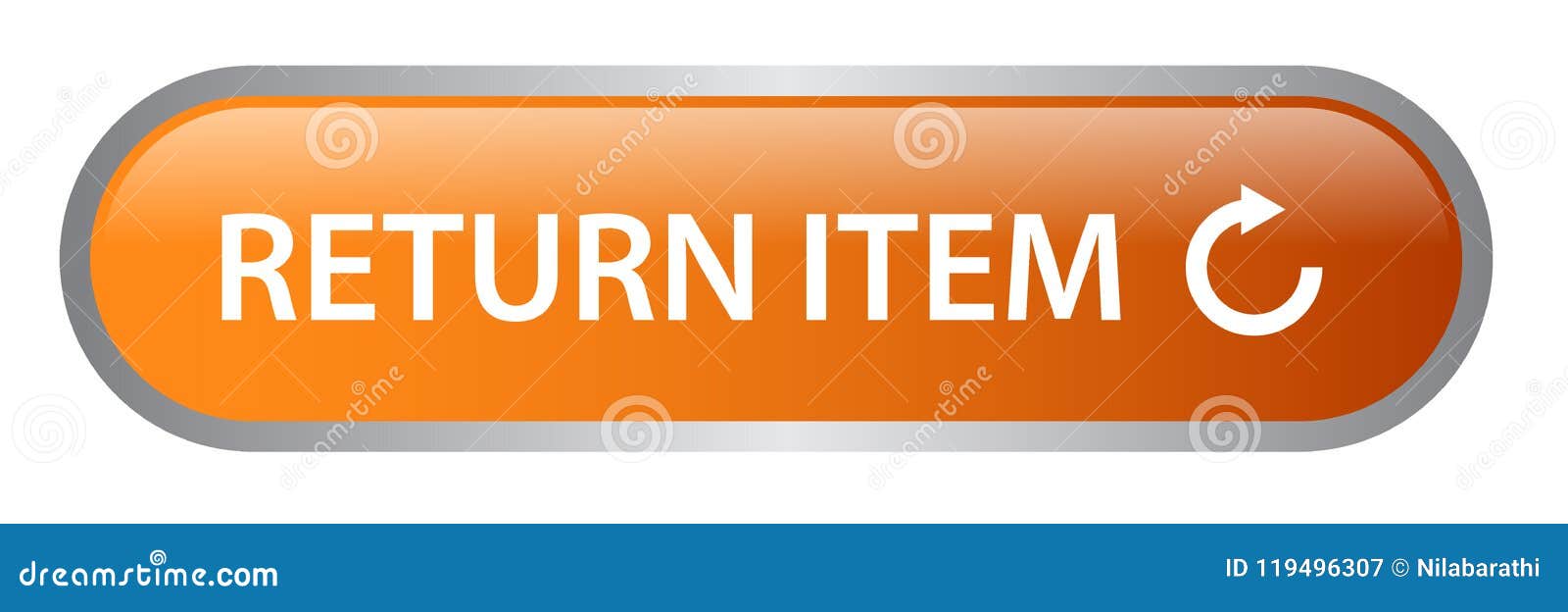 Return item web button stock illustration. Illustration of details ...