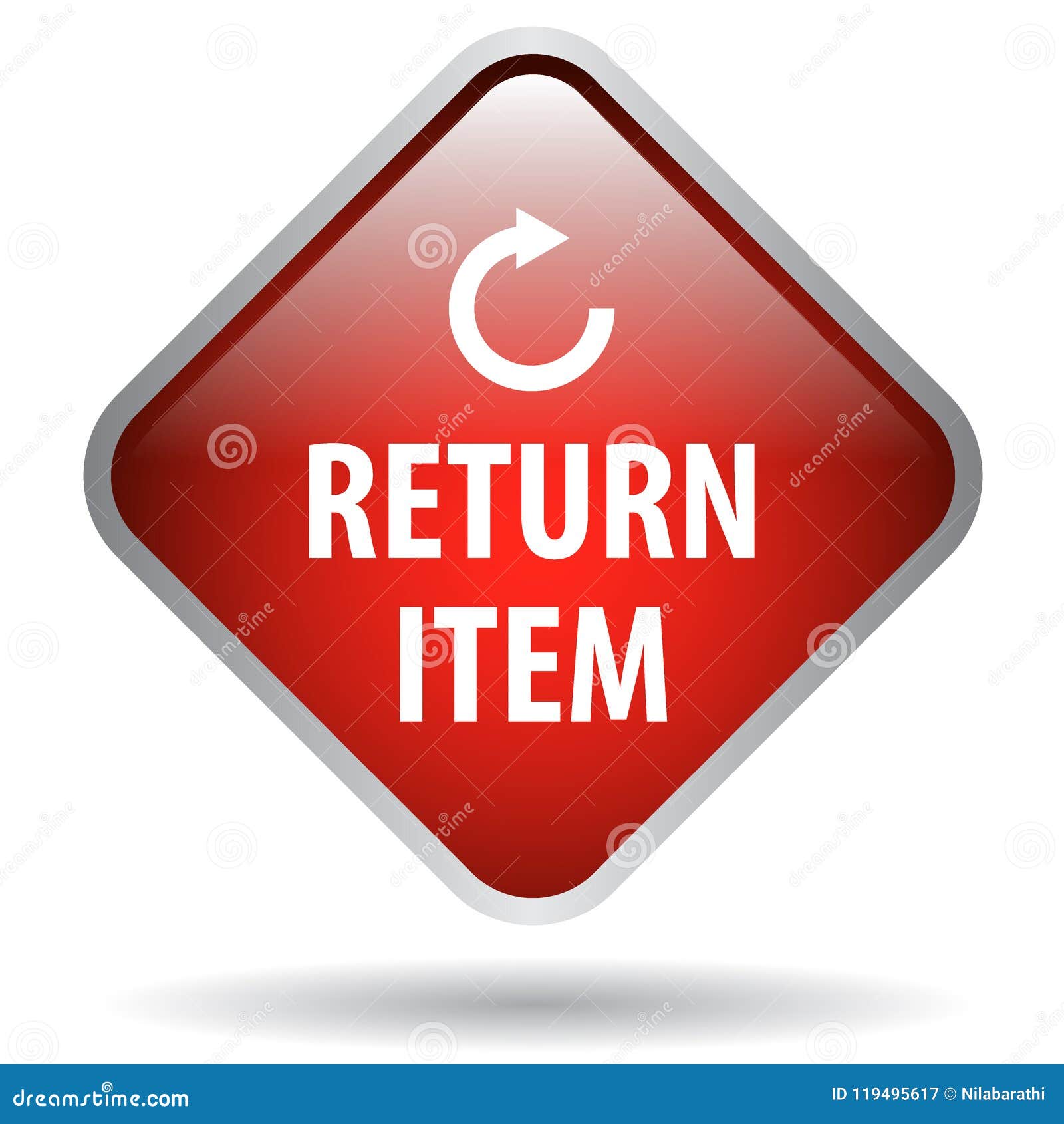 Return item web button stock illustration. Illustration of gallery ...