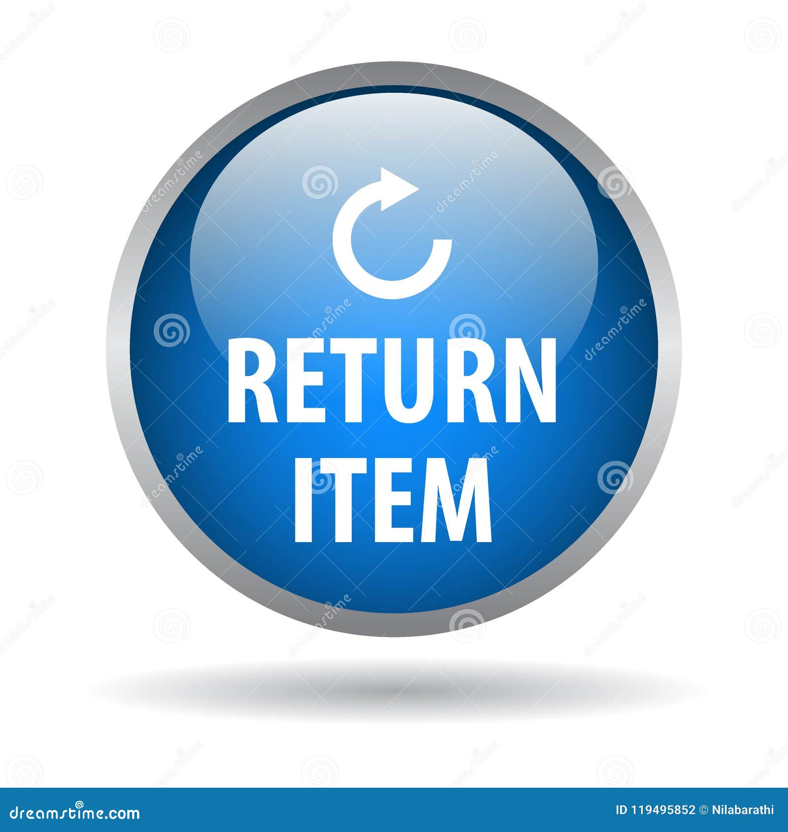 Return item web button stock illustration. Illustration of element ...