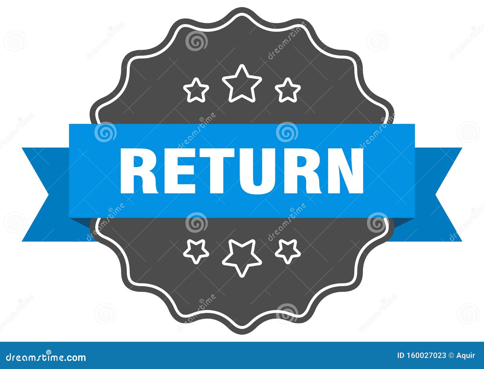 Return label stock vector. Illustration of stamp, isolated - 160027023
