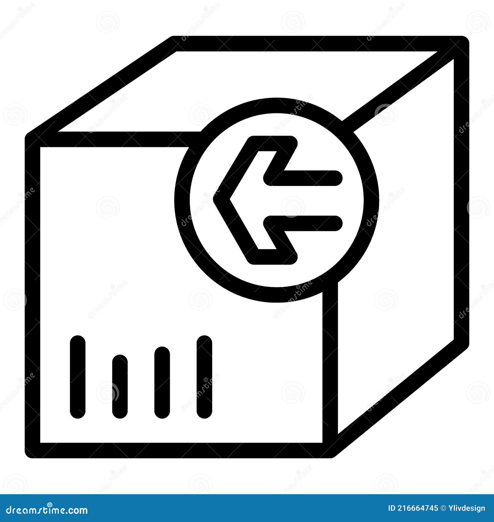 Return Order Icon, Outline Style Stock Vector - Illustration of symbol ...