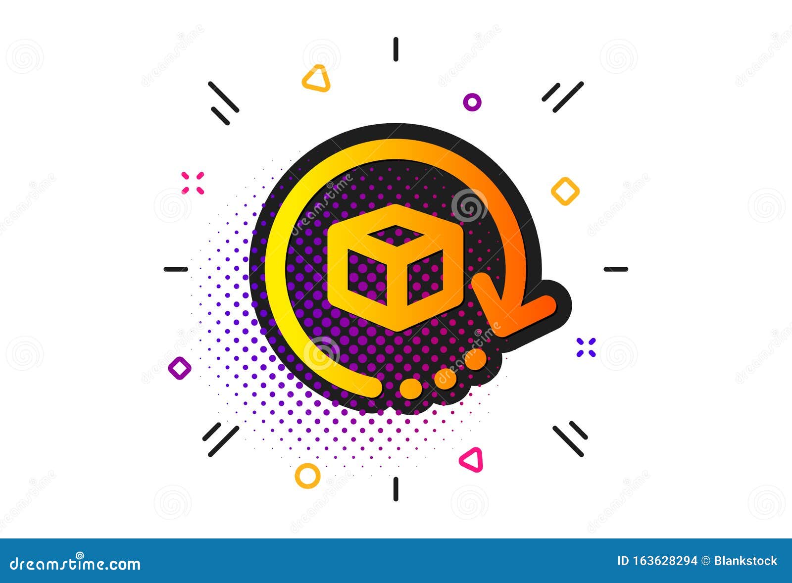 Return Package Icon. Delivery Parcel Sign. Cargo Goods Box. Vector ...