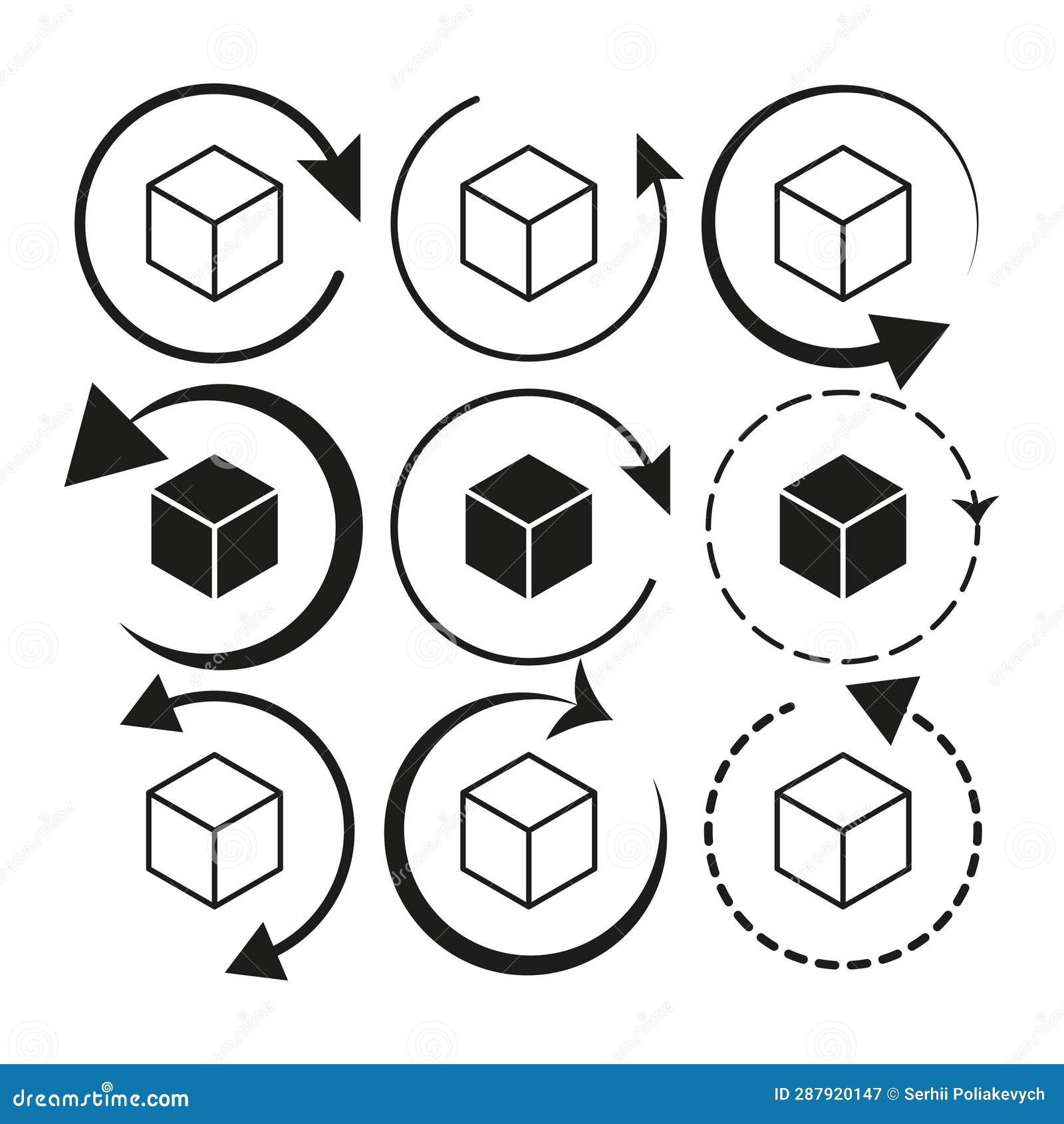 Return Package Icon. Delivery Parcel Sign. Vector Illustration. EPS 10 ...