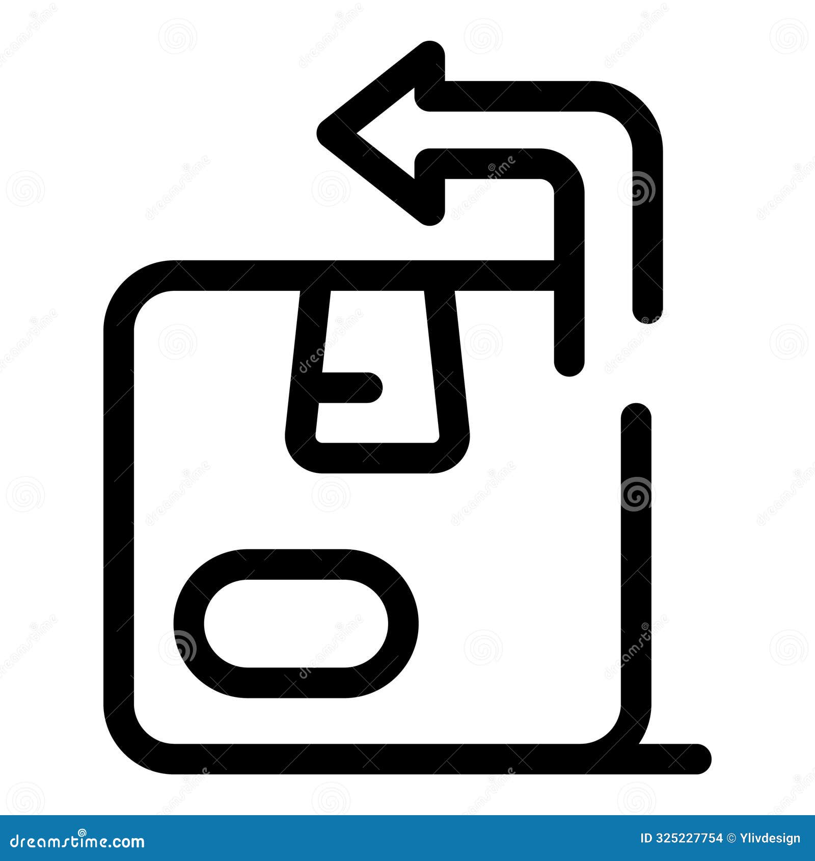 Return Process, Arrow Turning Around Package, Return To Sender Concept ...