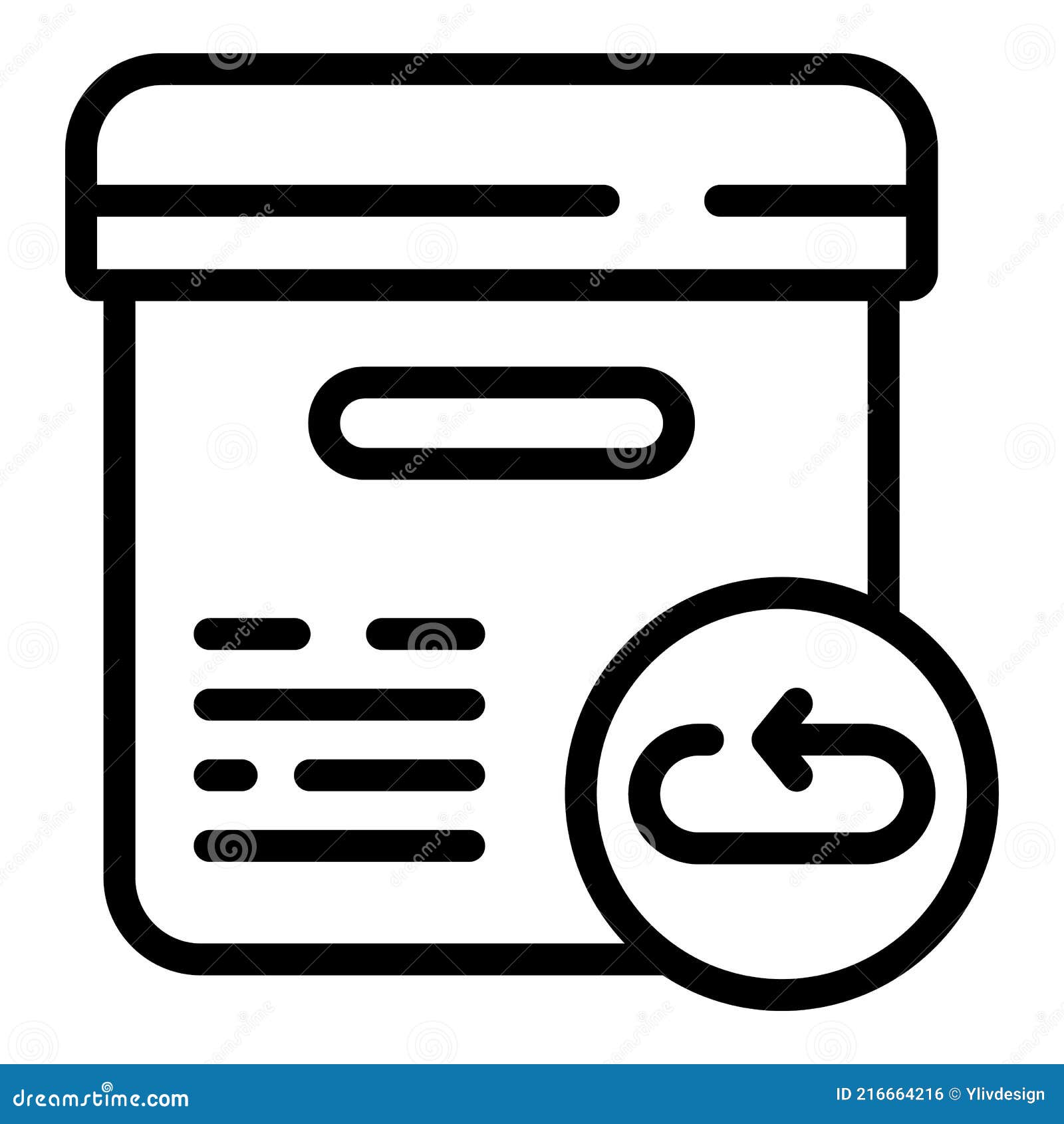 Return Product Icon, Outline Style Stock Vector - Illustration of ...