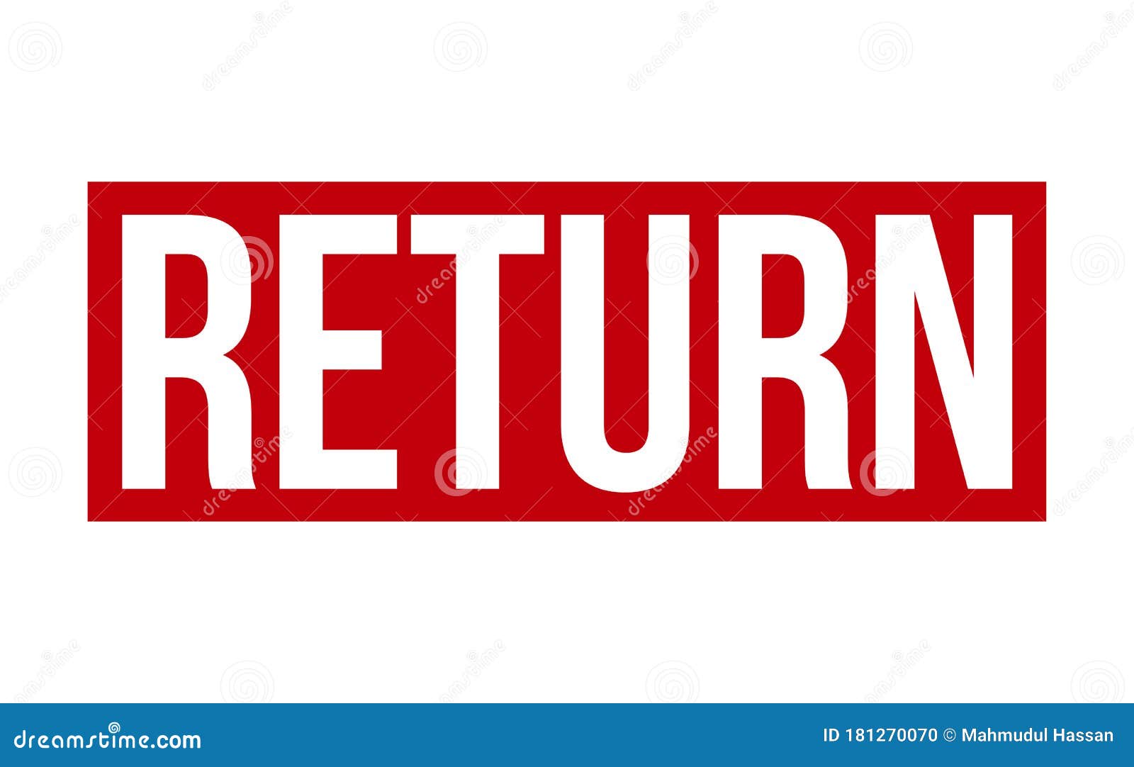 Return Rubber Stamp. Red Return Rubber Grunge Stamp Seal Vector ...