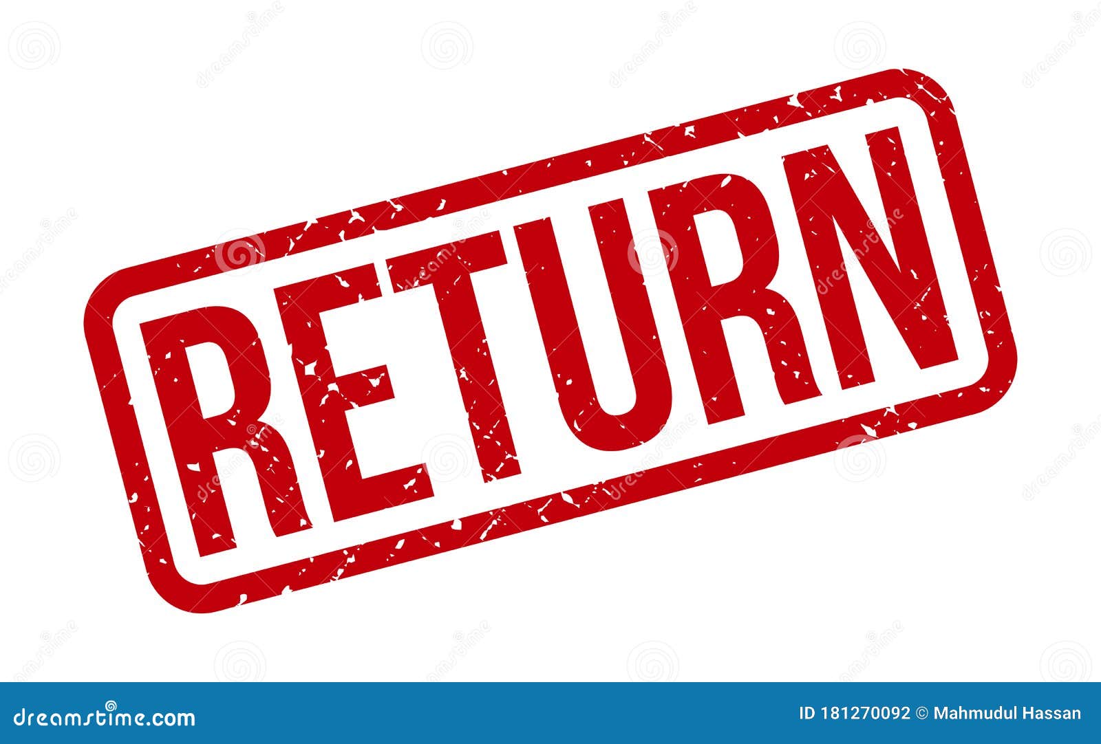 Return Rubber Stamp. Red Return Rubber Grunge Stamp Seal Vector ...
