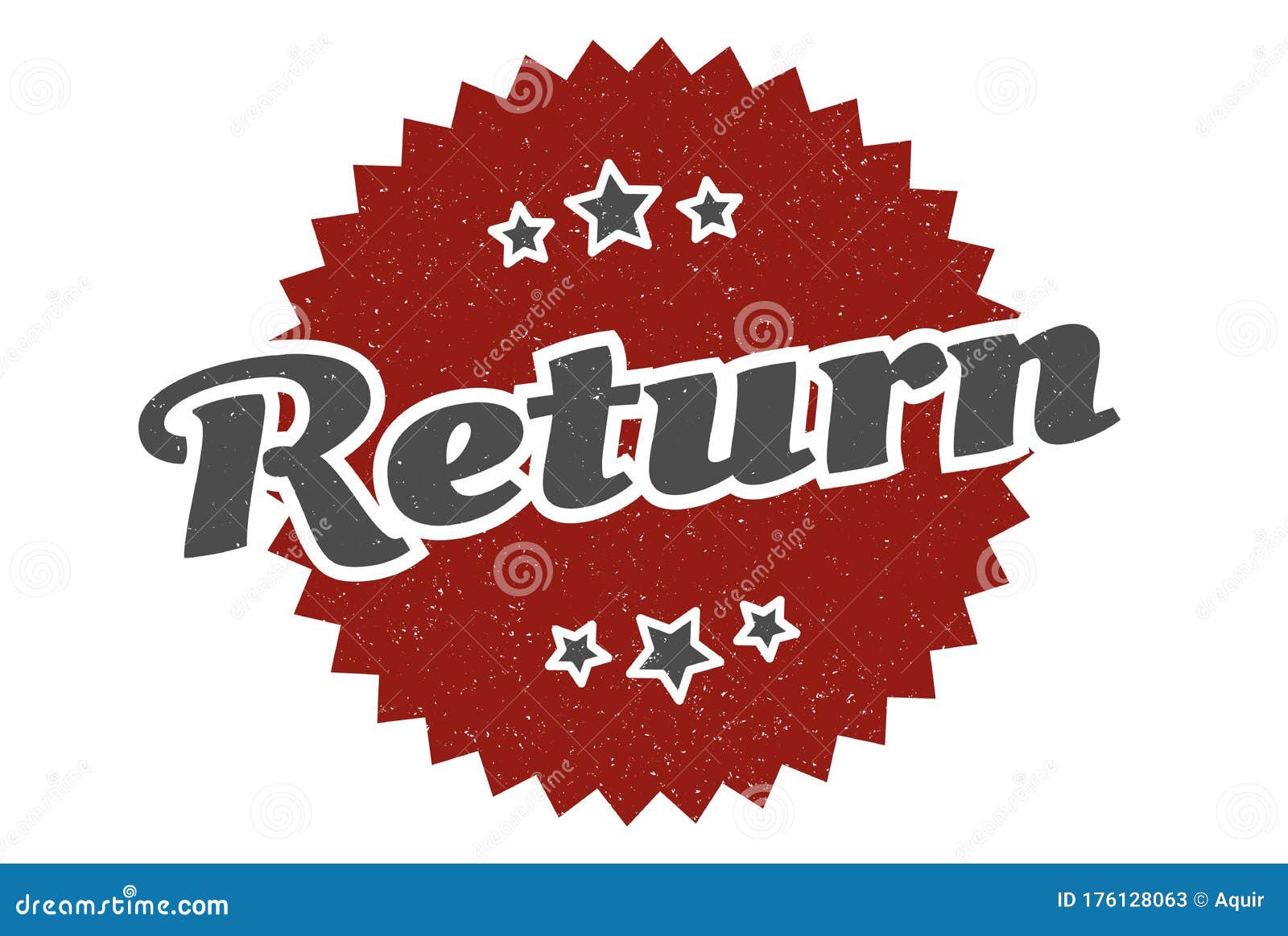 Return Sign. Return Vintage Retro Label Stock Vector - Illustration of ...