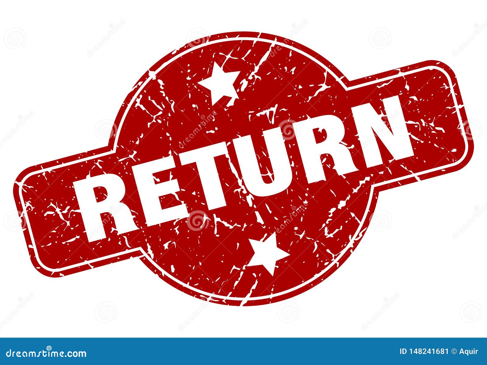 Return stamp stock vector. Illustration of stamp, vintage - 148241681