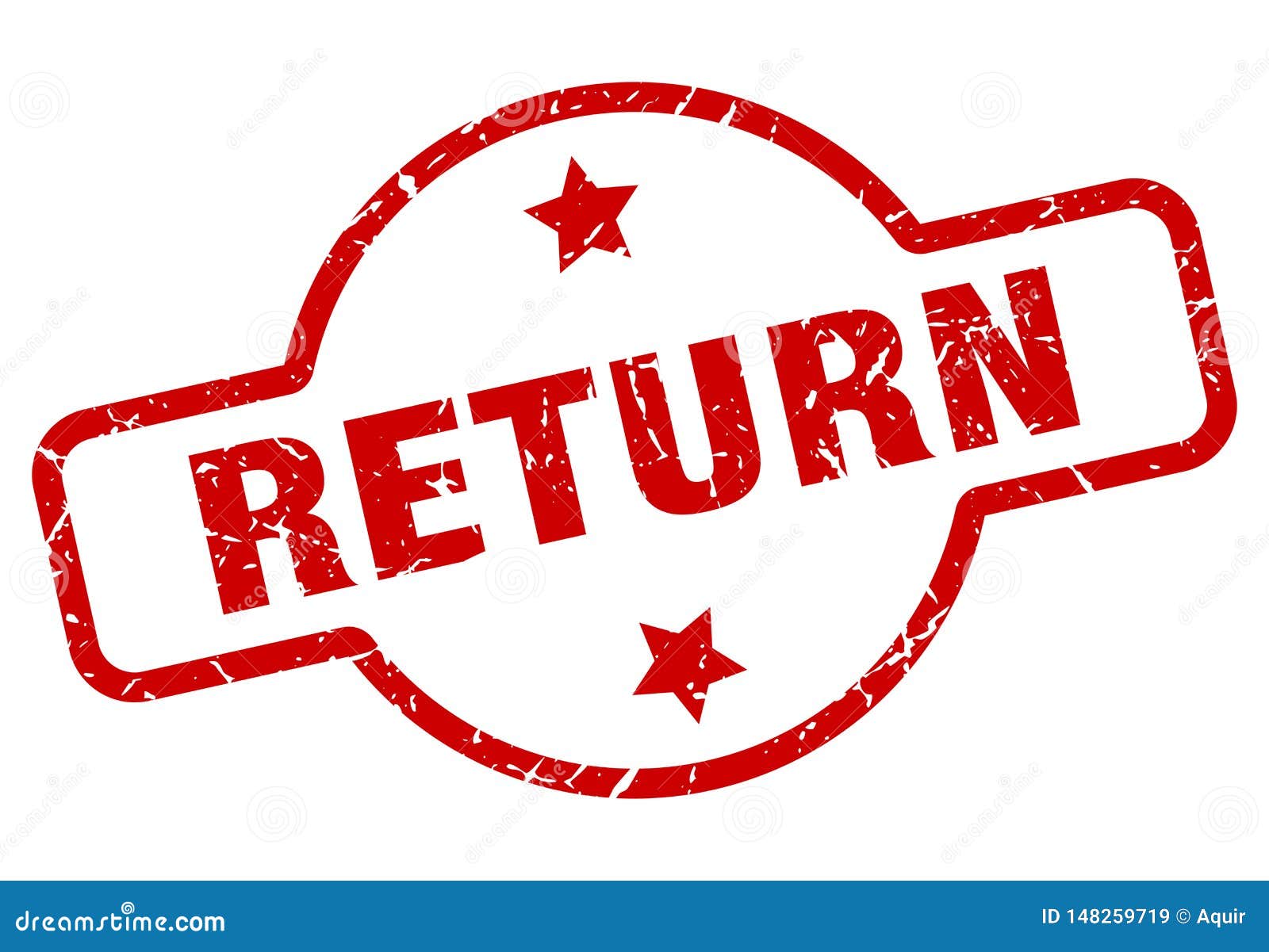Return stamp stock vector. Illustration of vector, rubber - 148259719