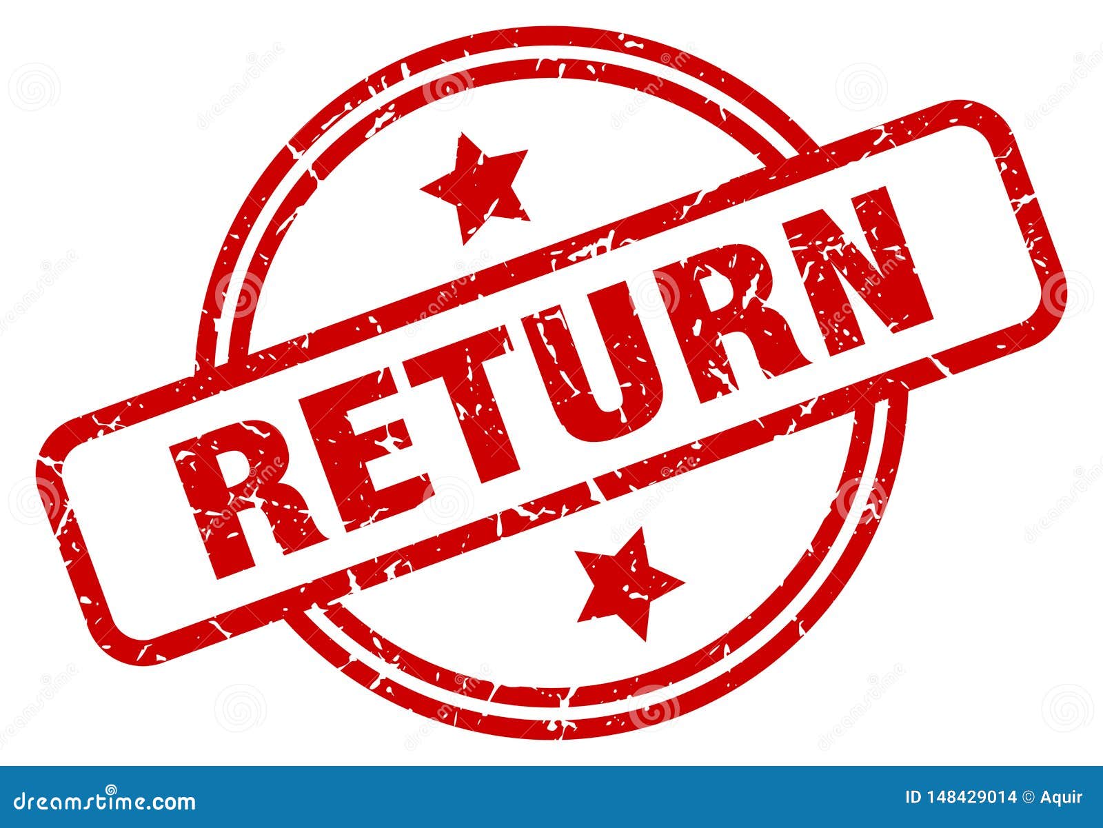 Return stamp stock vector. Illustration of return, rubber - 148429014