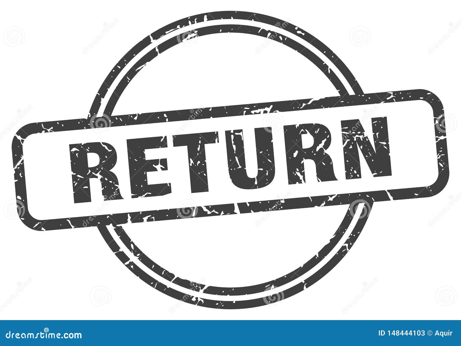 Return stamp stock vector. Illustration of sign, vintage - 148444103