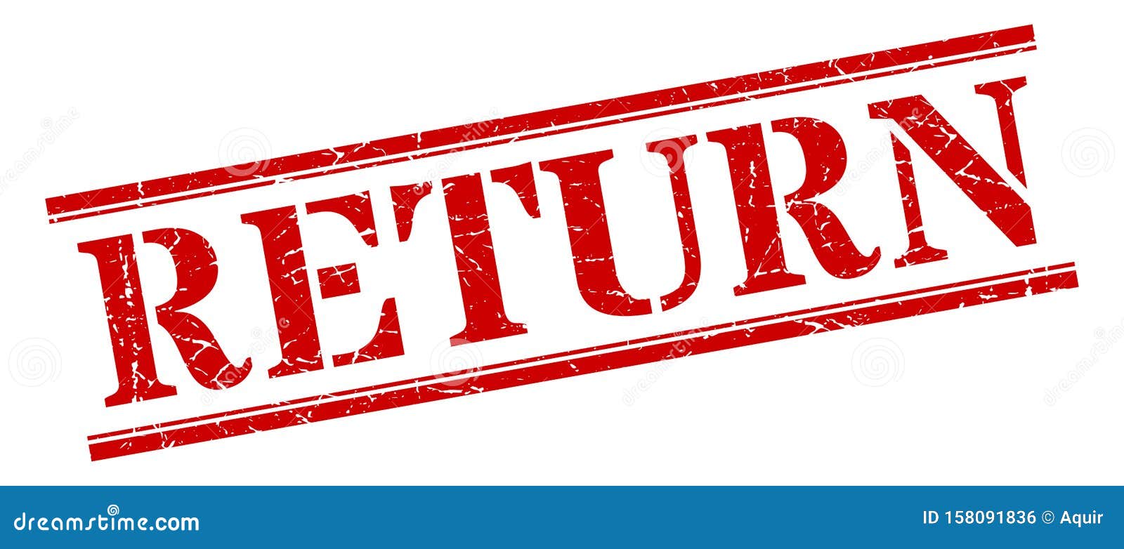 Return stamp stock vector. Illustration of stencil, label - 158091836