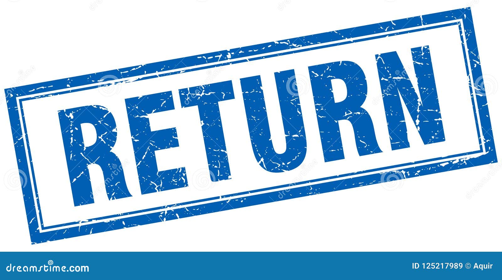 Return stamp stock vector. Illustration of stamp, retro - 125217989
