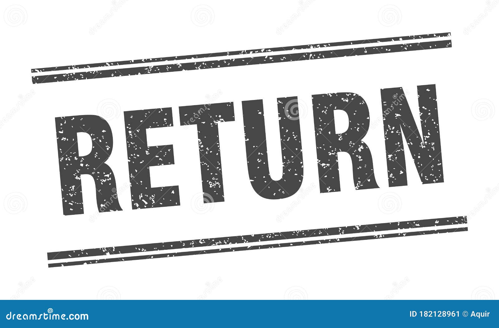 Return Stamp. Return Square Grunge Sign Stock Vector - Illustration of ...