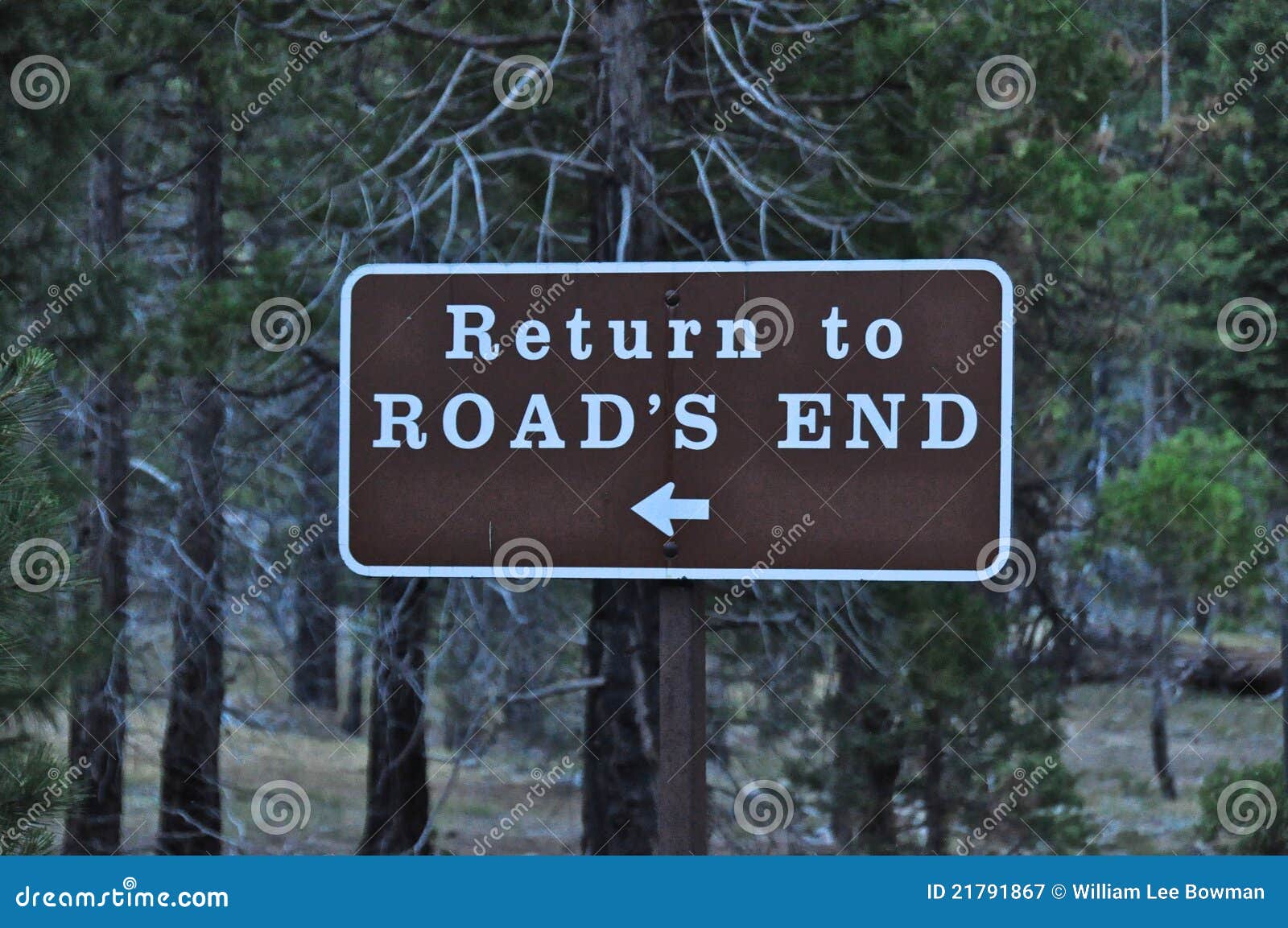 Return to Road s End stock image. Image of sign, road - 21791867