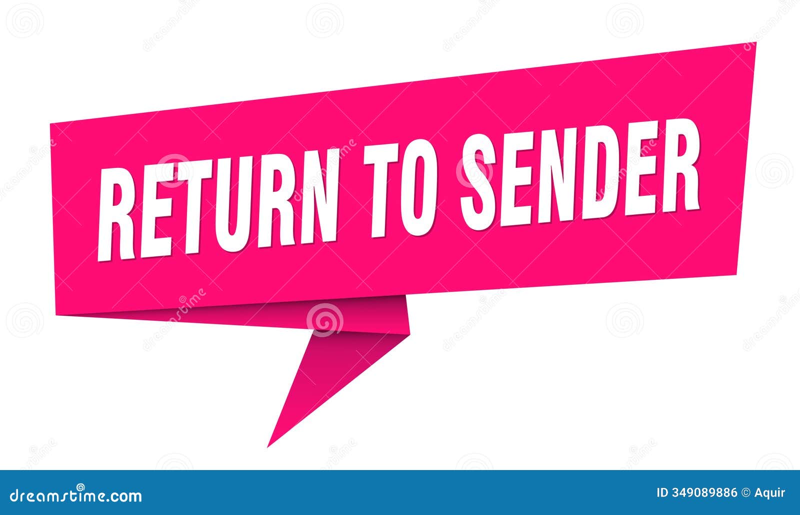 Return To Sender Banner. Return To Sender Speech Bubble, Label, Sticker ...
