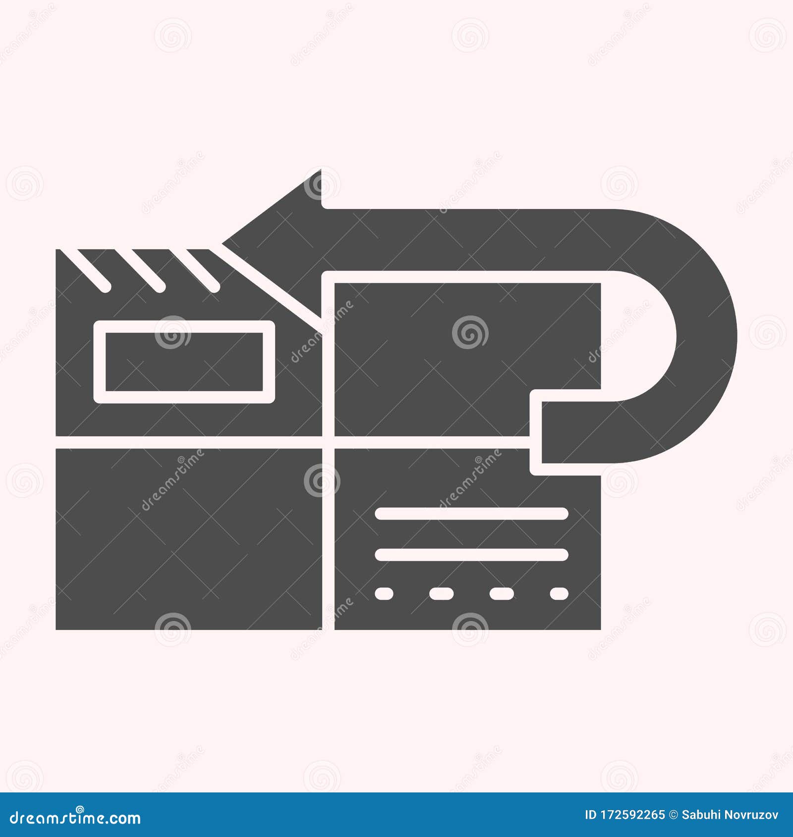 Curved Return Arrow Icon Or Symbol Stock Illustration | CartoonDealer ...