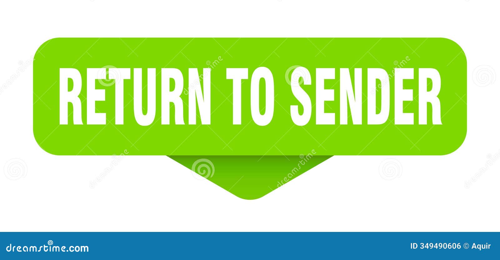 Return To Sender Sticker. Return To Sender Sign on Transparent ...