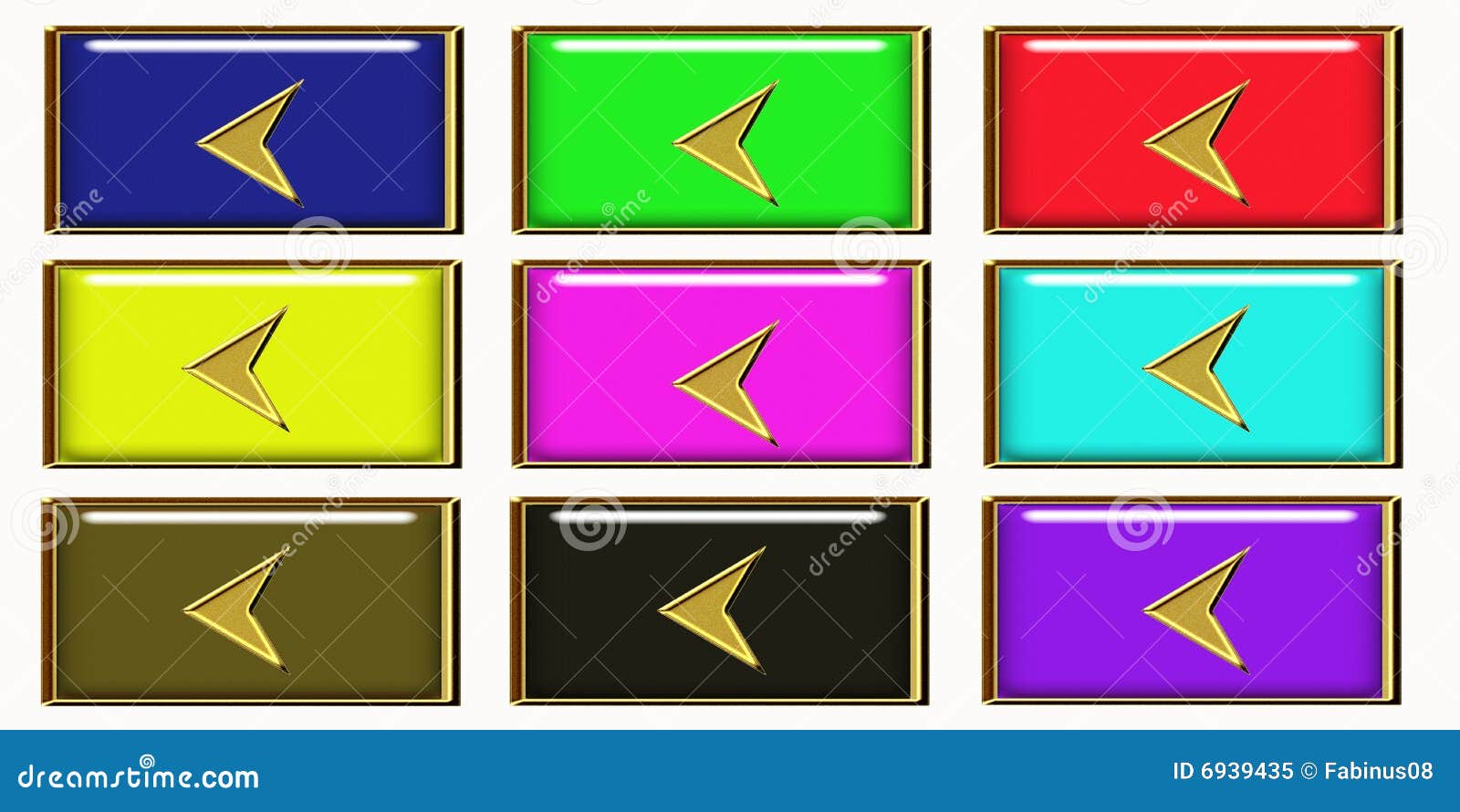 Return web buttons stock illustration. Illustration of coloured - 6939435