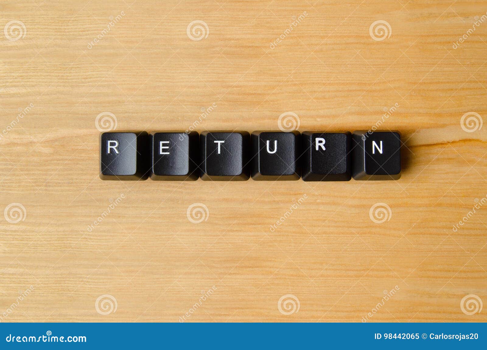 Tax Return Word Written On Wood Block. Tax Return Text On Cement Table ...