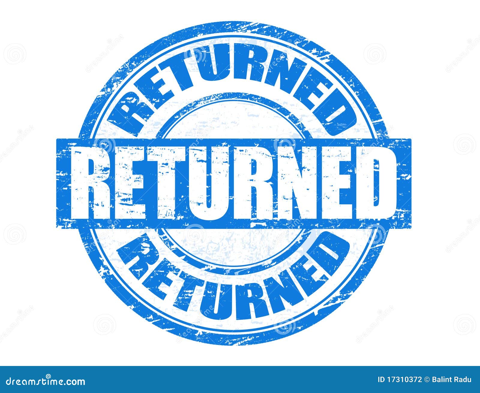 Returned stamp stock vector. Illustration of canceled - 17310372