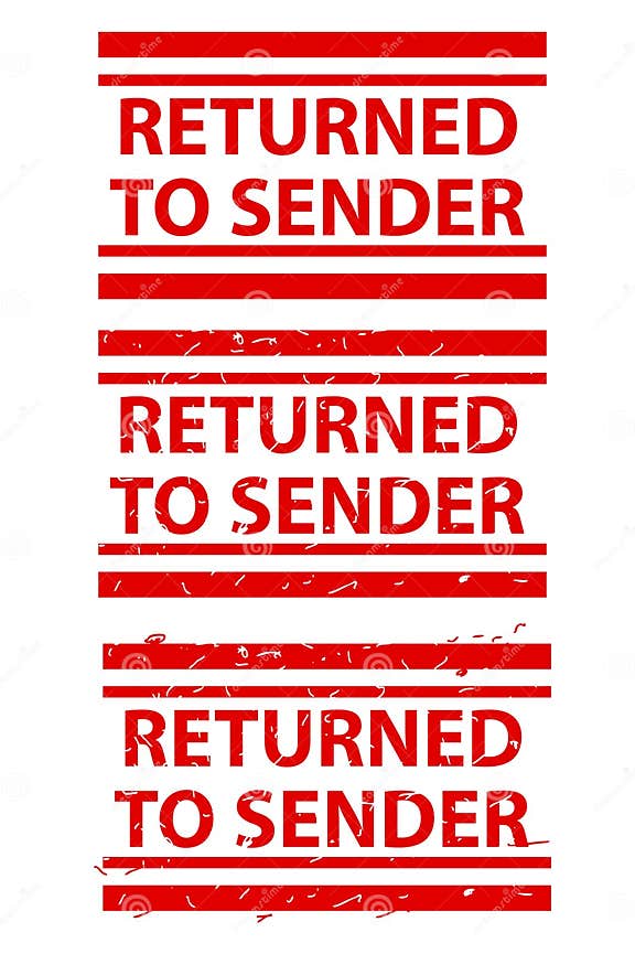Returned To Sender, Simple Vector Rust Dirty Red Simple Rectangle ...