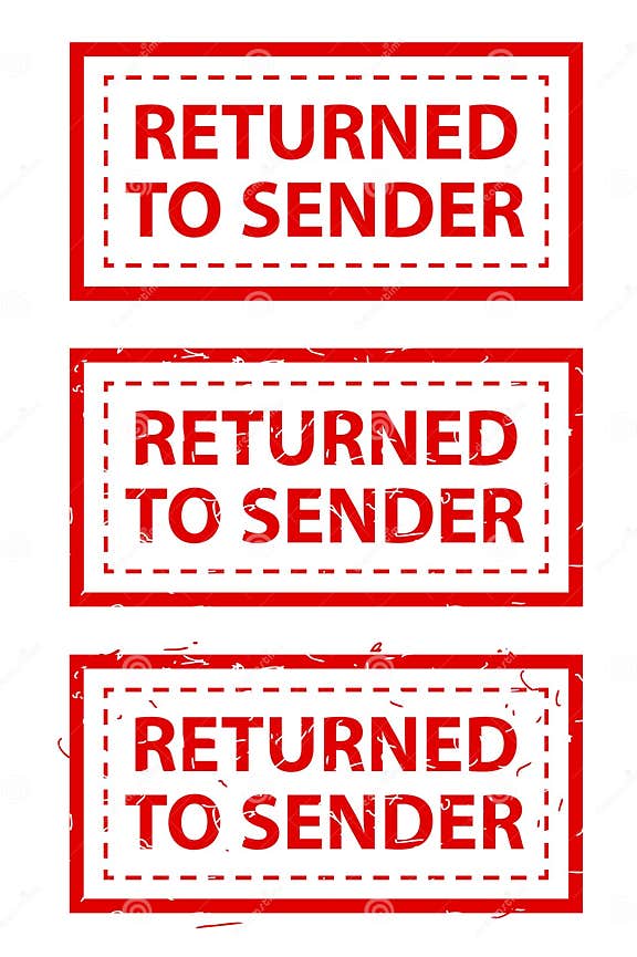 Returned To Sender, Simple Vector Rust Dirty Red Simple Rectangle ...