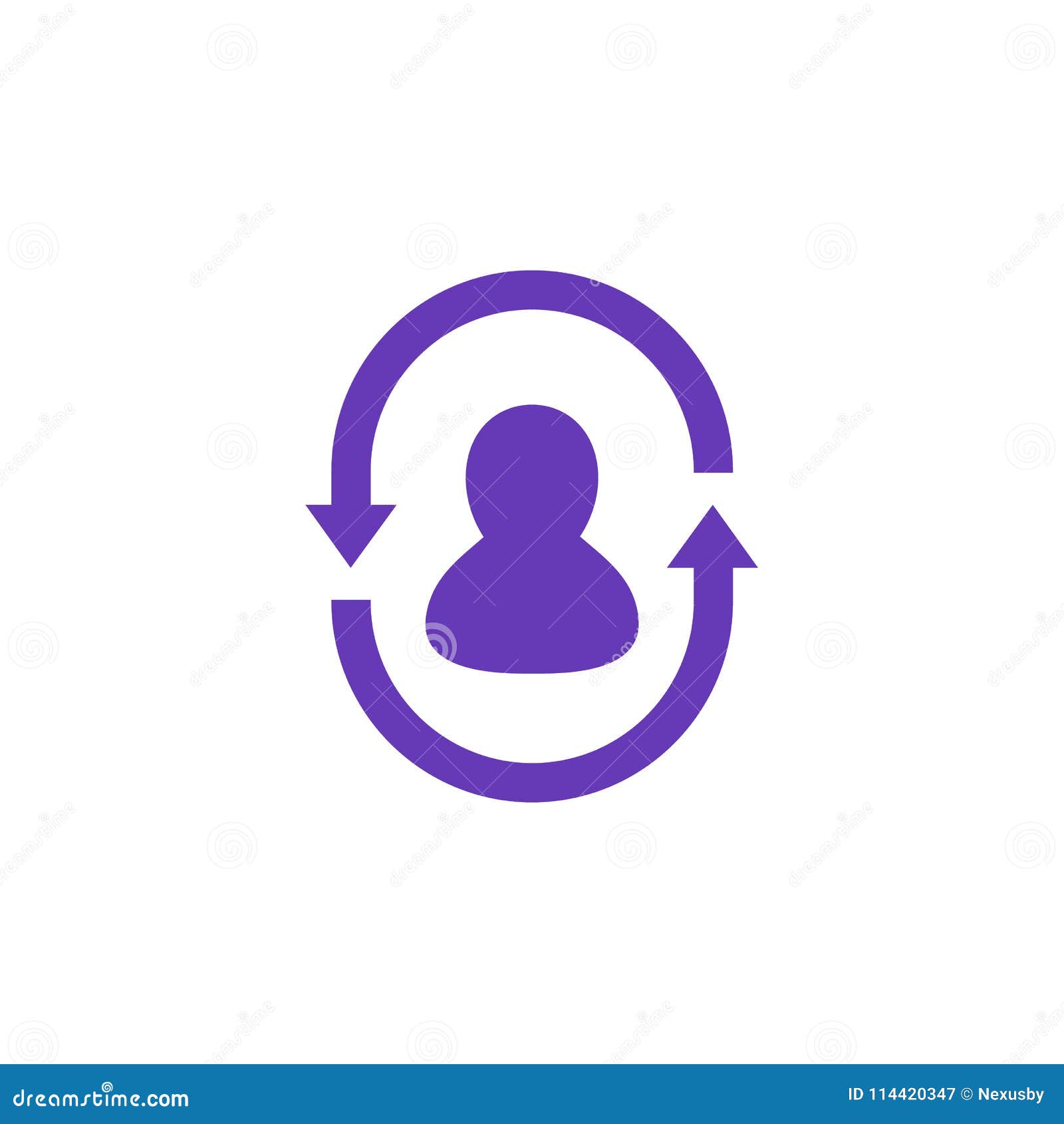 Returning Customer, Client Retention Icon Stock Vector - Illustration ... Returning Customer, Client Retention Icon Stock Vector - Illustration ...