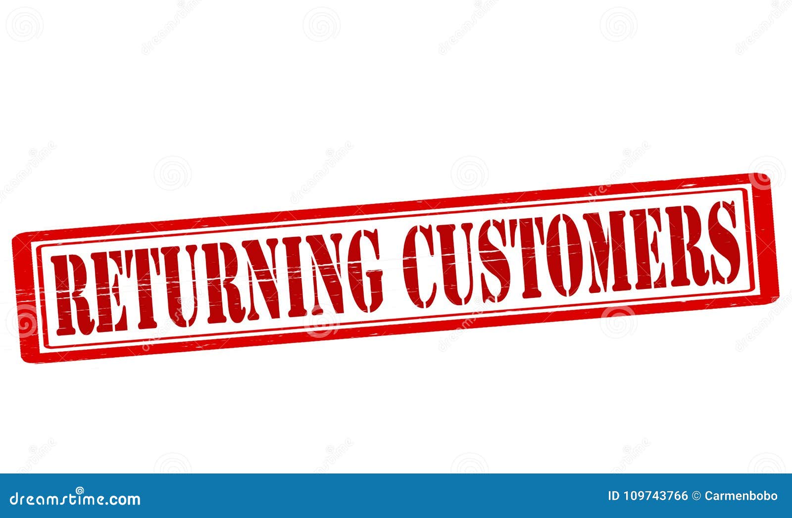 Returning customers stock illustration. Illustration of sign - 109743766